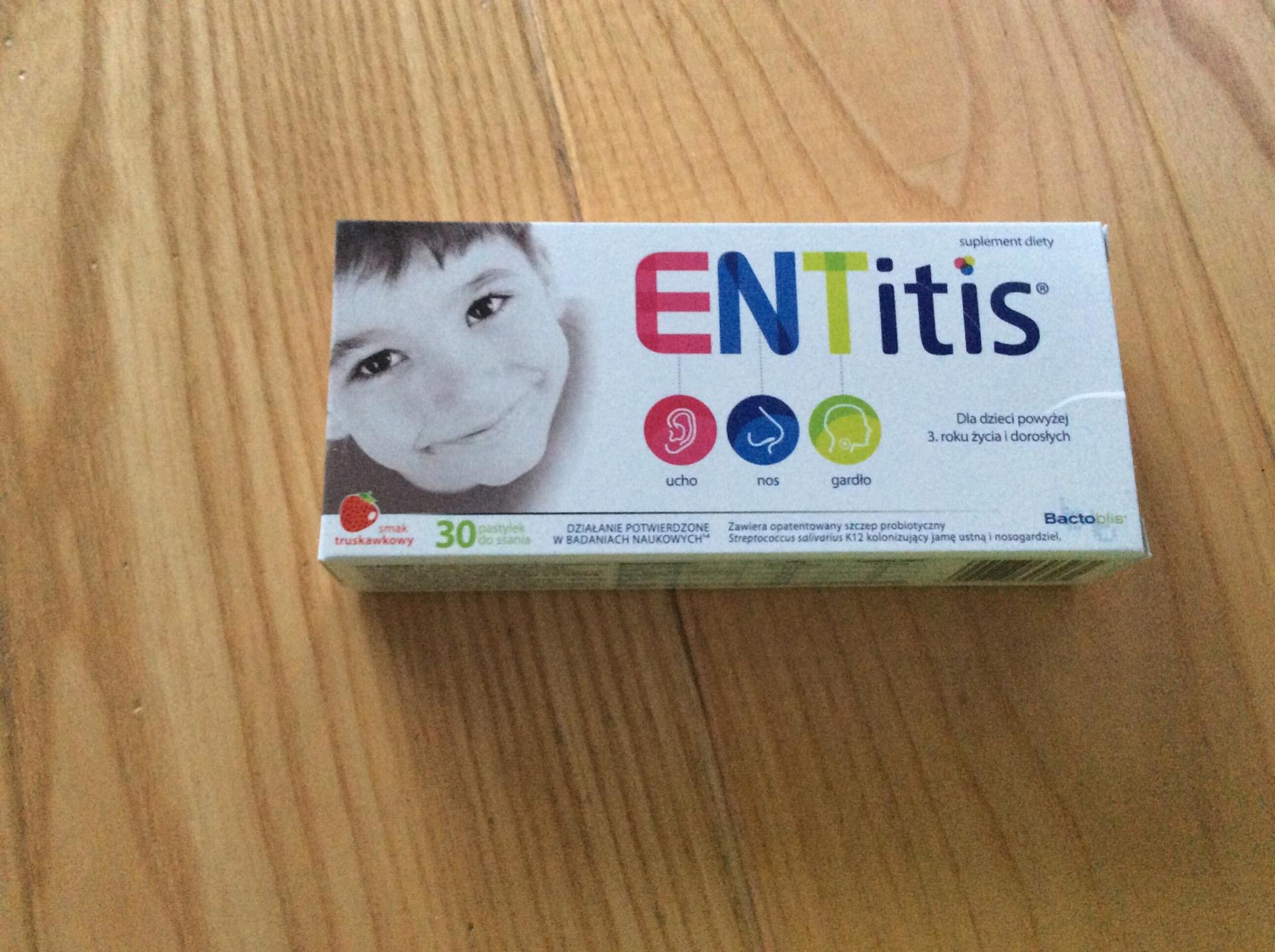 ENTitis pastylki do ssania smak truskawkowy, 30 tabl. - opinie ...
