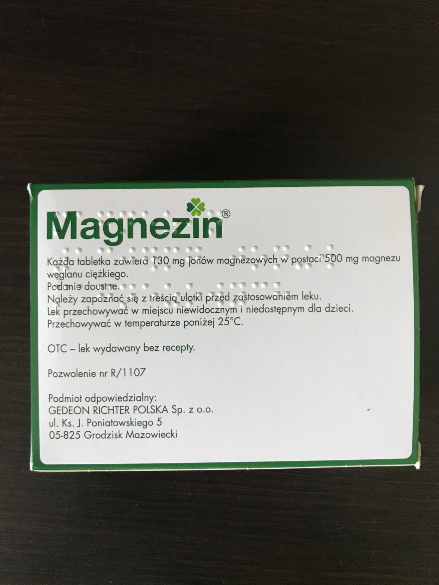Magnezin 500mg 60 tabl. - Opinie i ceny na Ceneo.pl