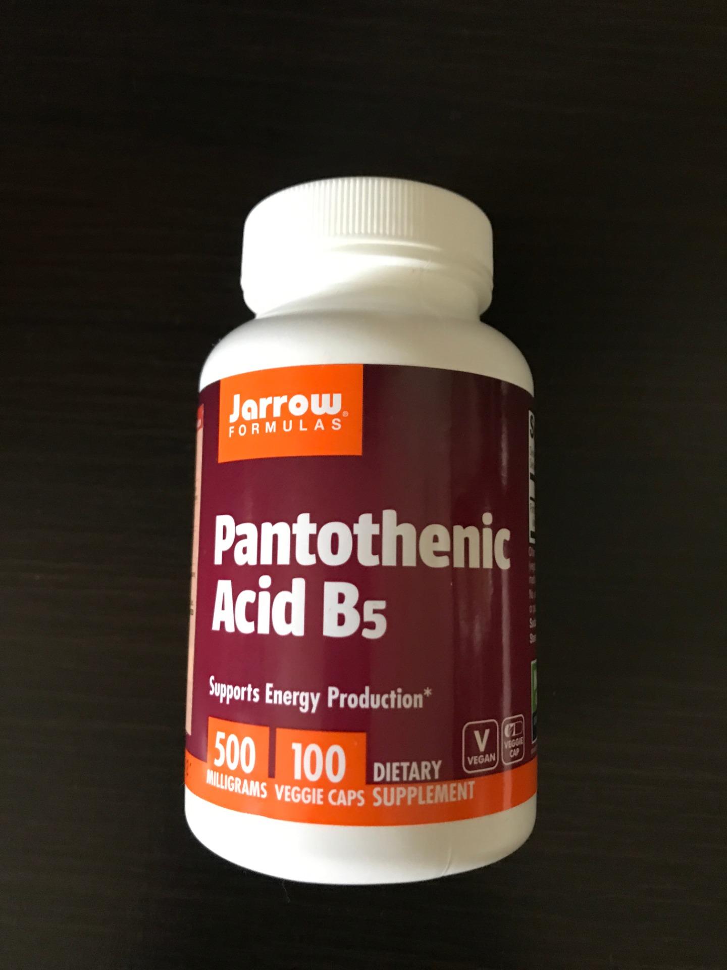 Jarrow Pantothenic acid B5 Kwas Pantotenowy Witamina B5 100 kaps ...