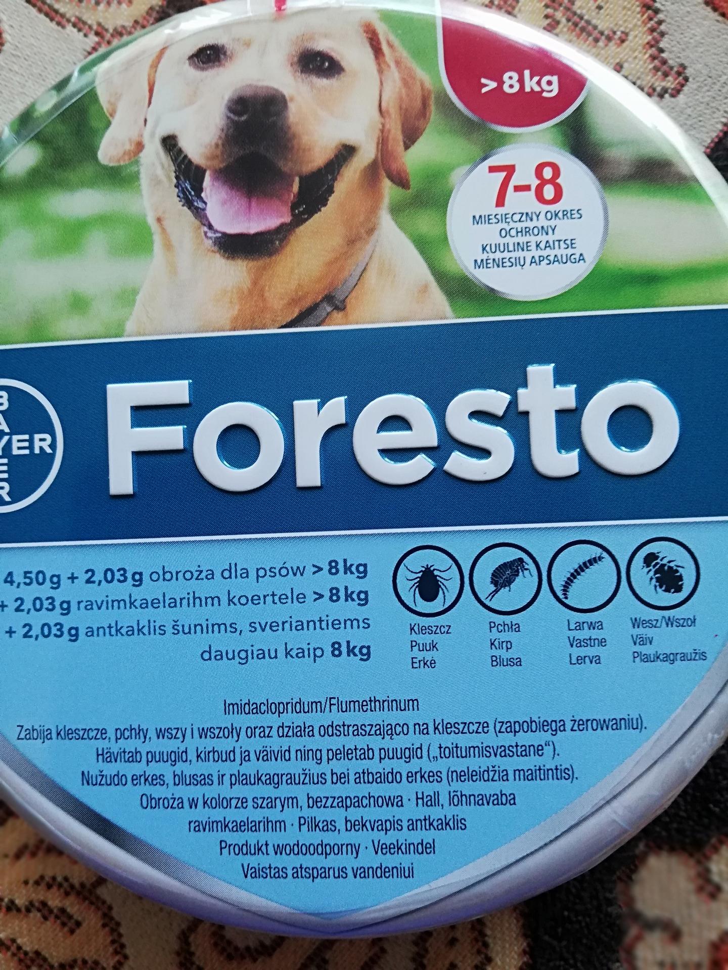 Elanco Obroża FORESTO dla dużych psów powyżej 8kg - Ceny i opinie ...