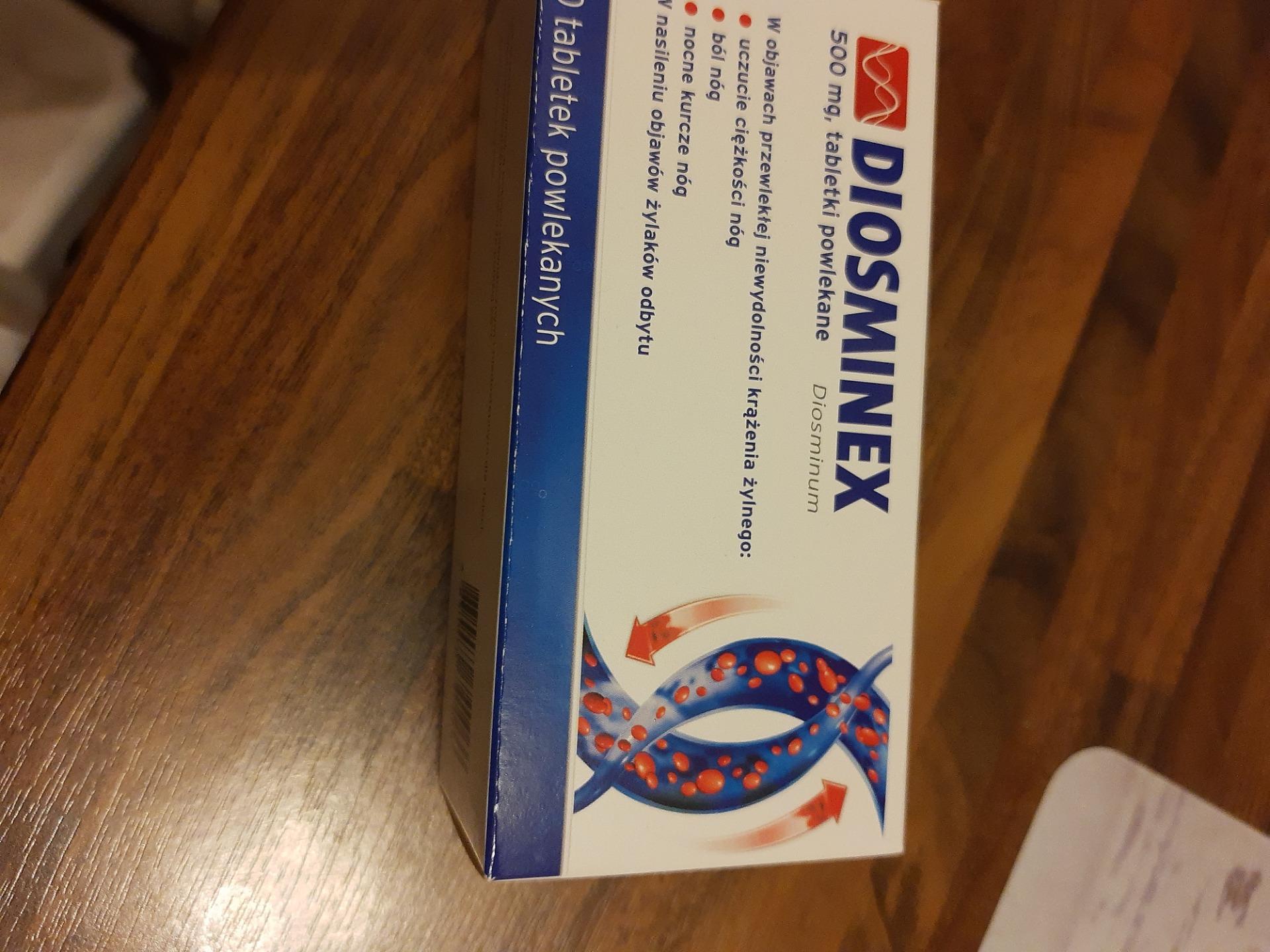 Diosminex 500mg 60 tabletek - Opinie i ceny na Ceneo.pl