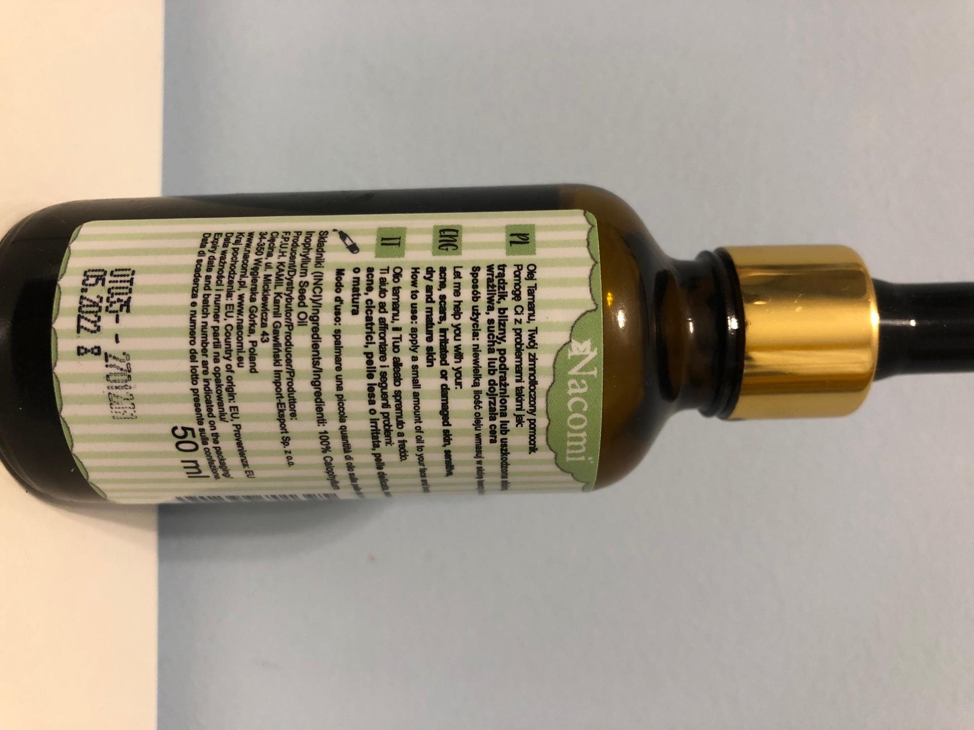 Nacomi Tamanu Oil Olej tamanu nierafinowany z pipetą 50ml - Opinie i ceny na Ceneo.pl