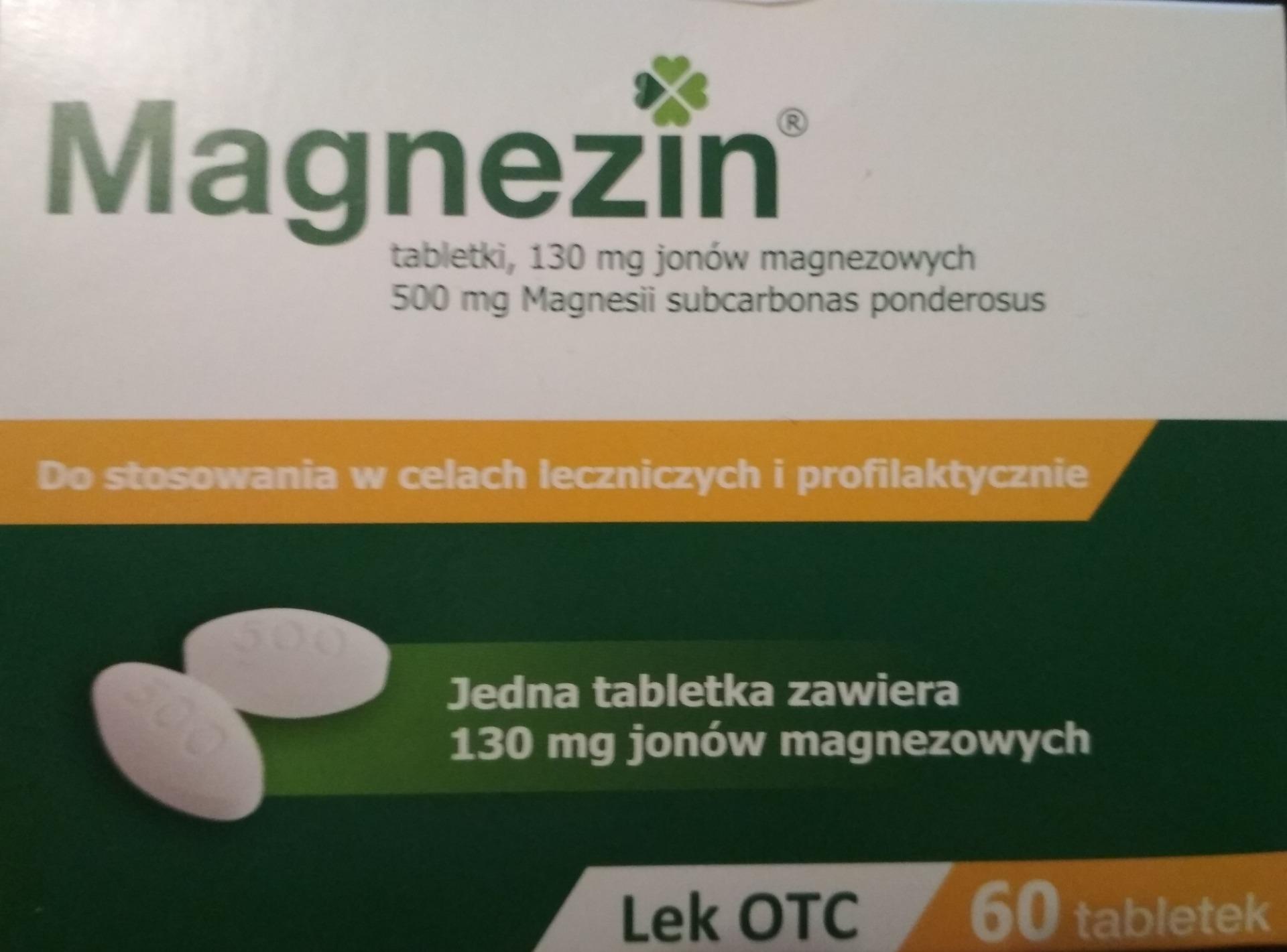 Magnezin 500mg 60 tabetek - Opinie i ceny na Ceneo.pl