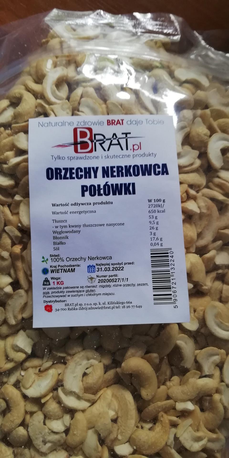 Brat Orzechy Nerkowca Polówki 1kg - Ceny i opinie - Ceneo.pl