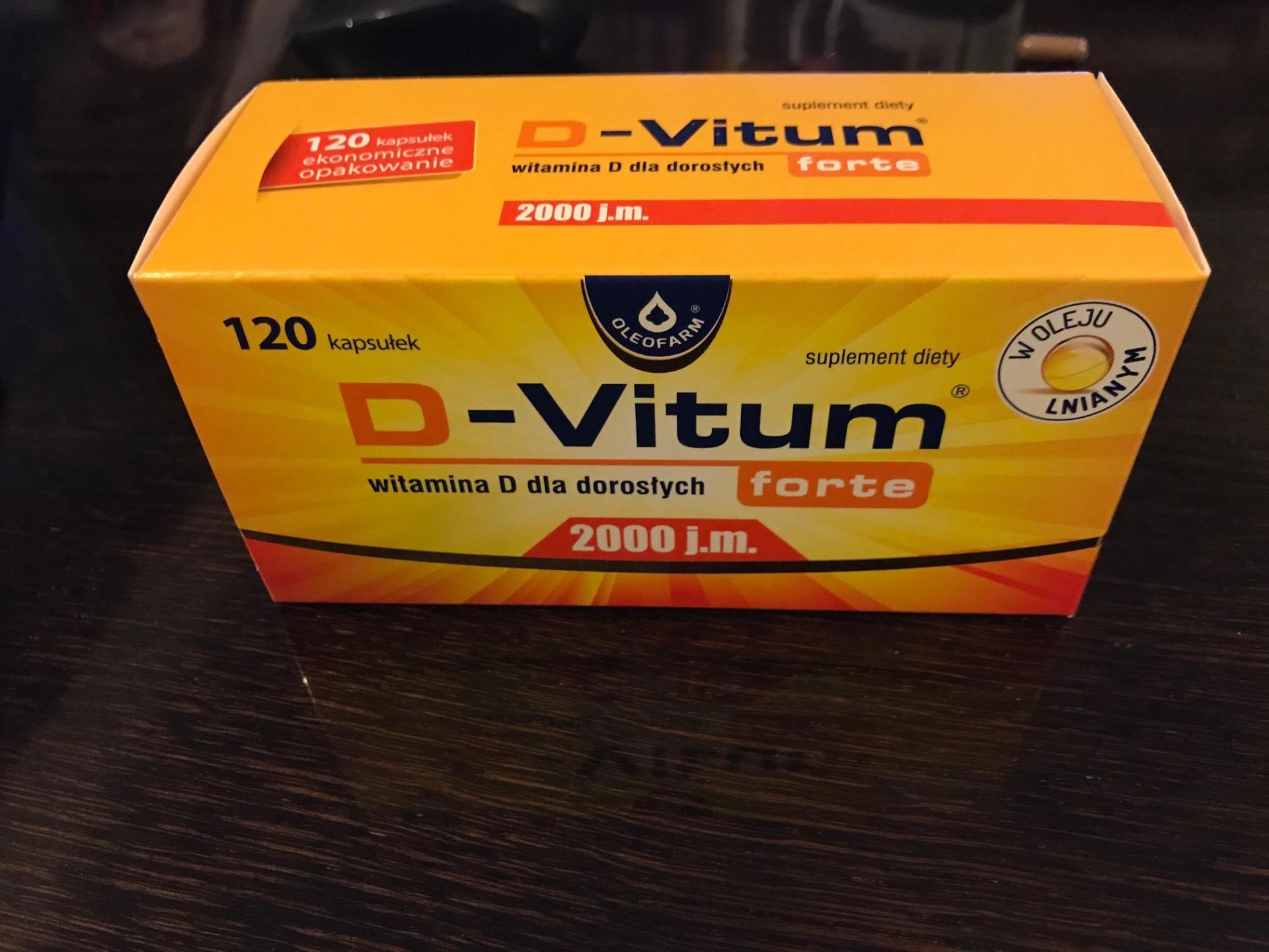 D-Vitum forte 2000 j.m. 120 kaps. - Opinie i ceny na Ceneo.pl