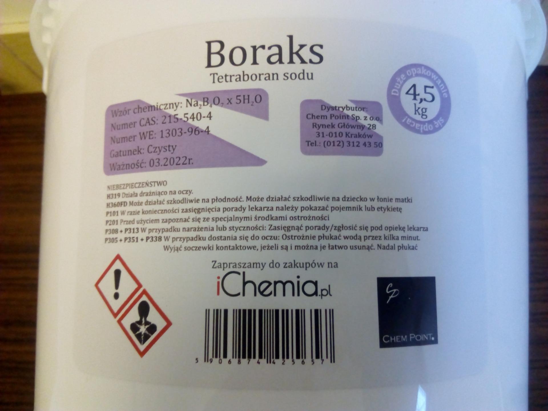 Boraks Czysty 99,9% Eko Sprzątanie 5Kg - Opinie i atrakcyjne ceny na ...