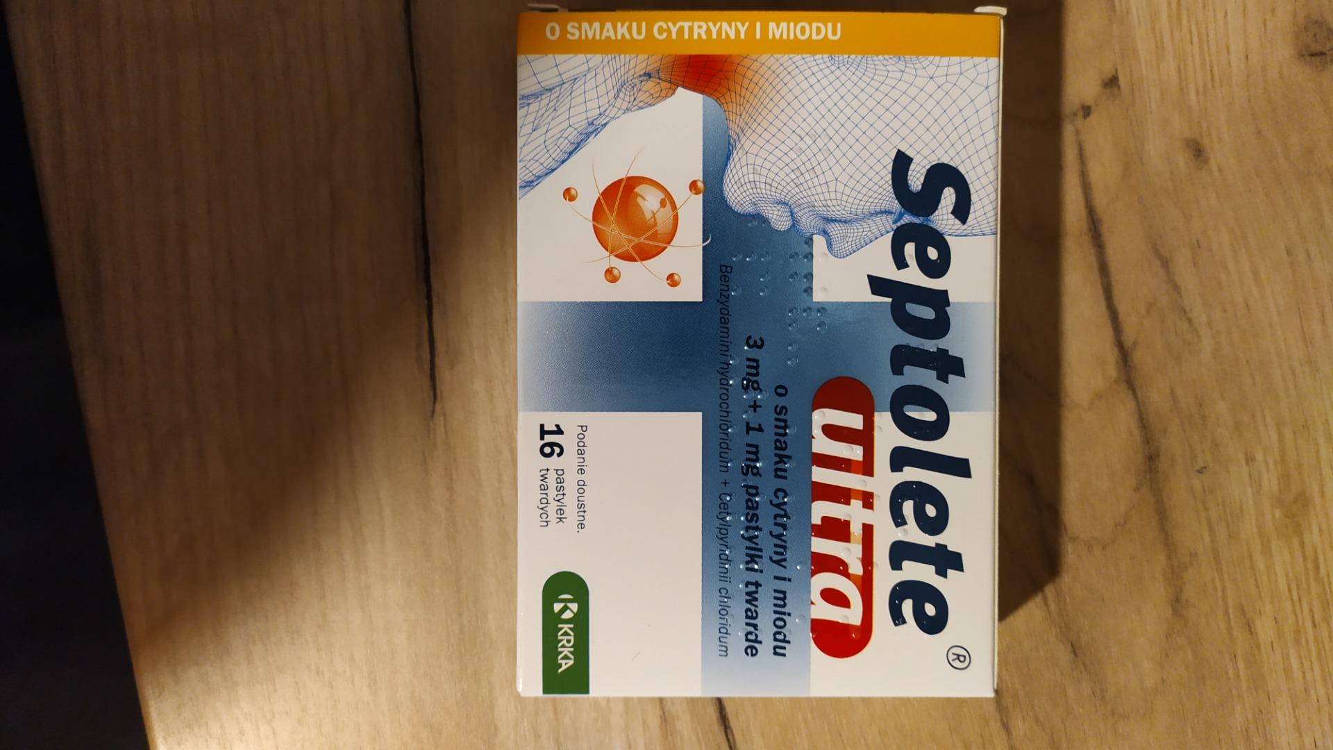 Septolete ultra cytryna miód 16 pastylek - Opinie i ceny na Ceneo.pl