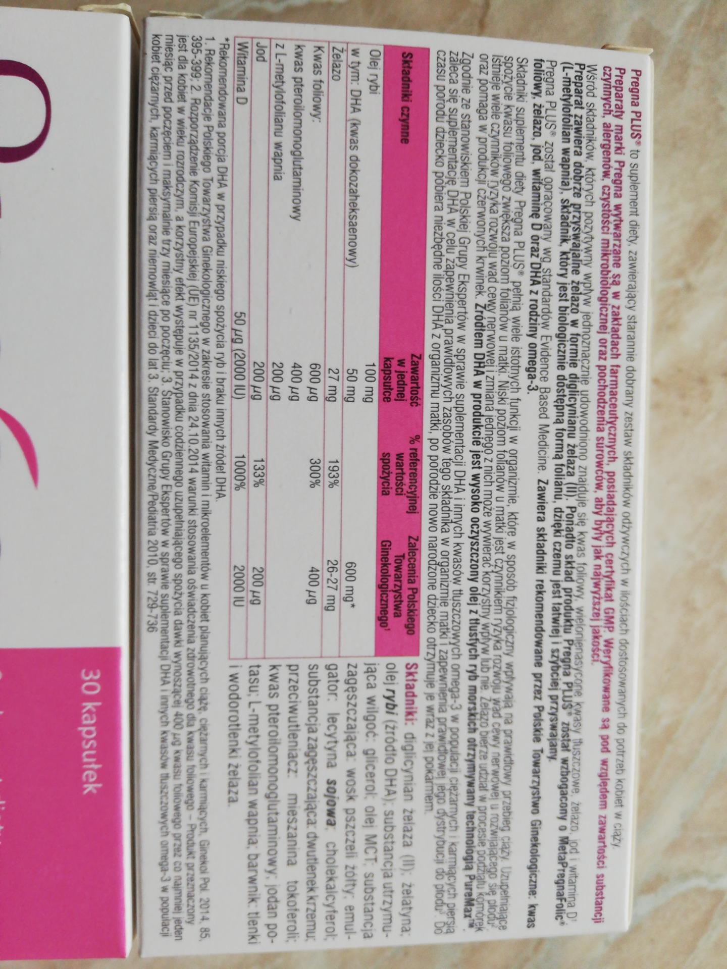 Pregna PLUS 30 kaps. - Opinie i ceny na Ceneo.pl