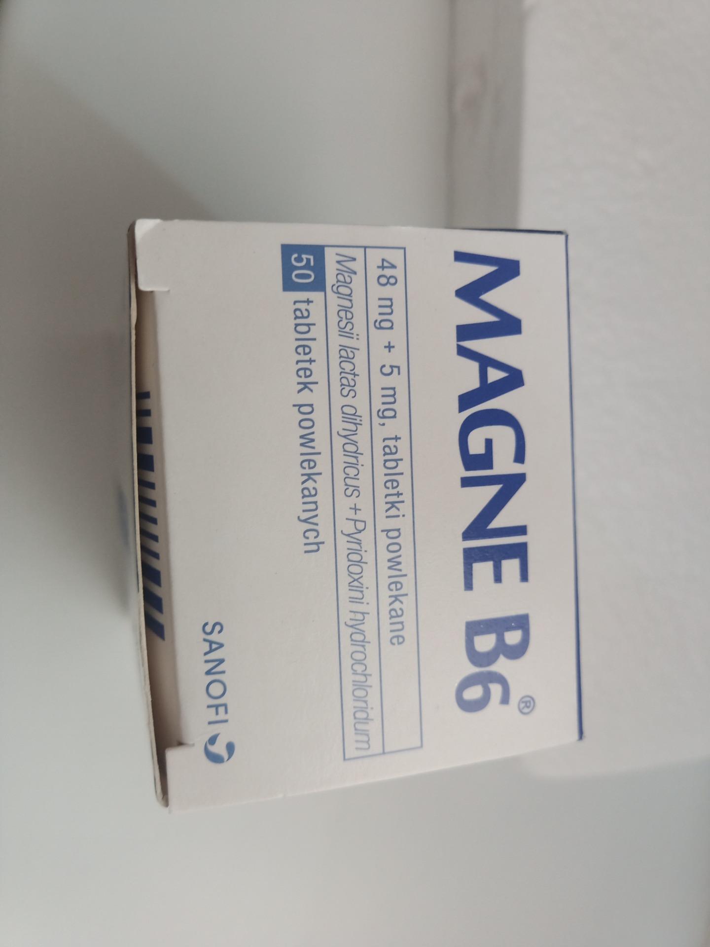 Lek na układ nerwowy Magne B6 magnez 50 tabletek - Opinie i ceny na Ceneo.pl