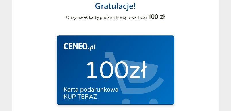 Elektroniczna karta podarunkowa Ceneo.pl - 100 zł - Gadżety ...