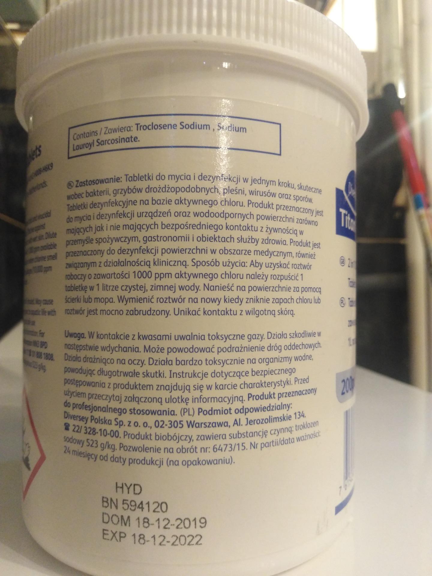 Medilab Titan Chlor Plus Tablets Tabletki Chlorowe Do Dezynfekcji ...