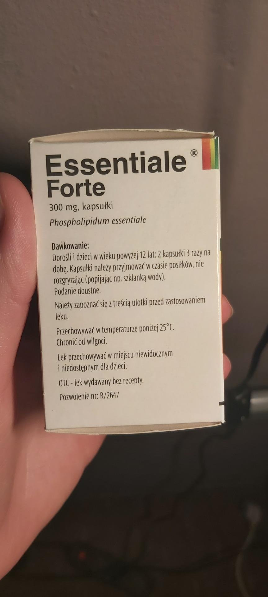Essentiale Forte 300mg 50 kaps. - Opinie i ceny na Ceneo.pl