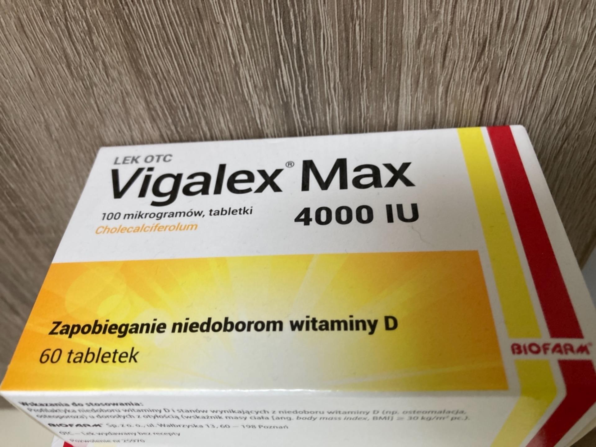 Vigalex Max 4000Iu 60tabl. - Opinie i ceny na Ceneo.pl