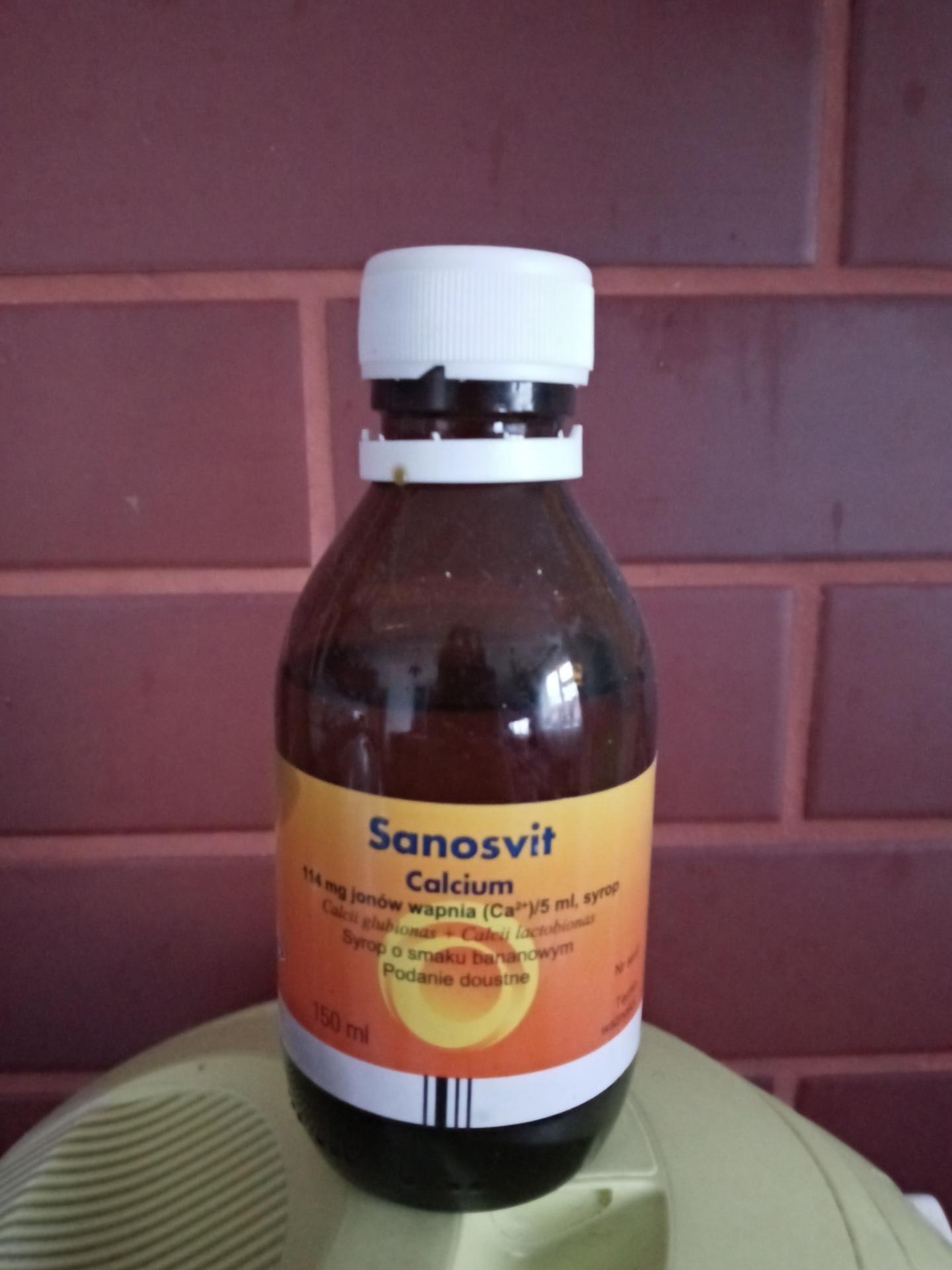 SANOSVIT CALCIUM Syrop 150 ml - Opinie i ceny na Ceneo.pl