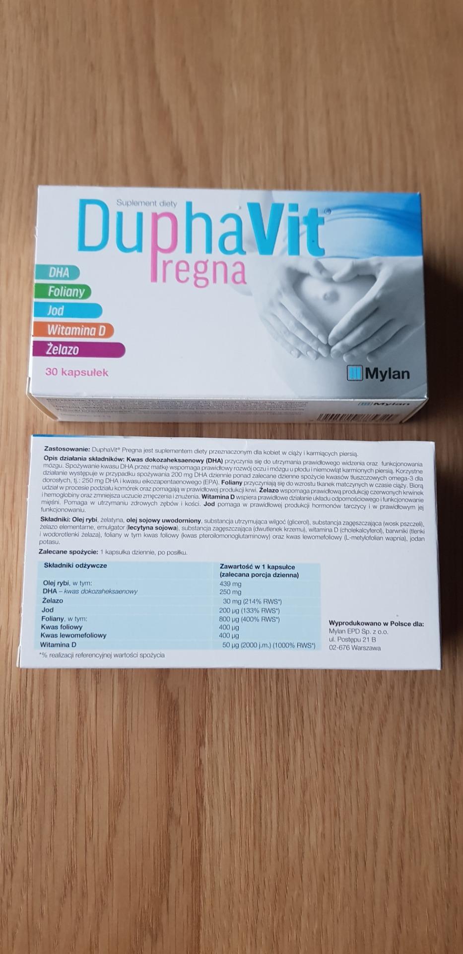 DuphaVit Pregna 30 kaps - Opinie i ceny na Ceneo.pl