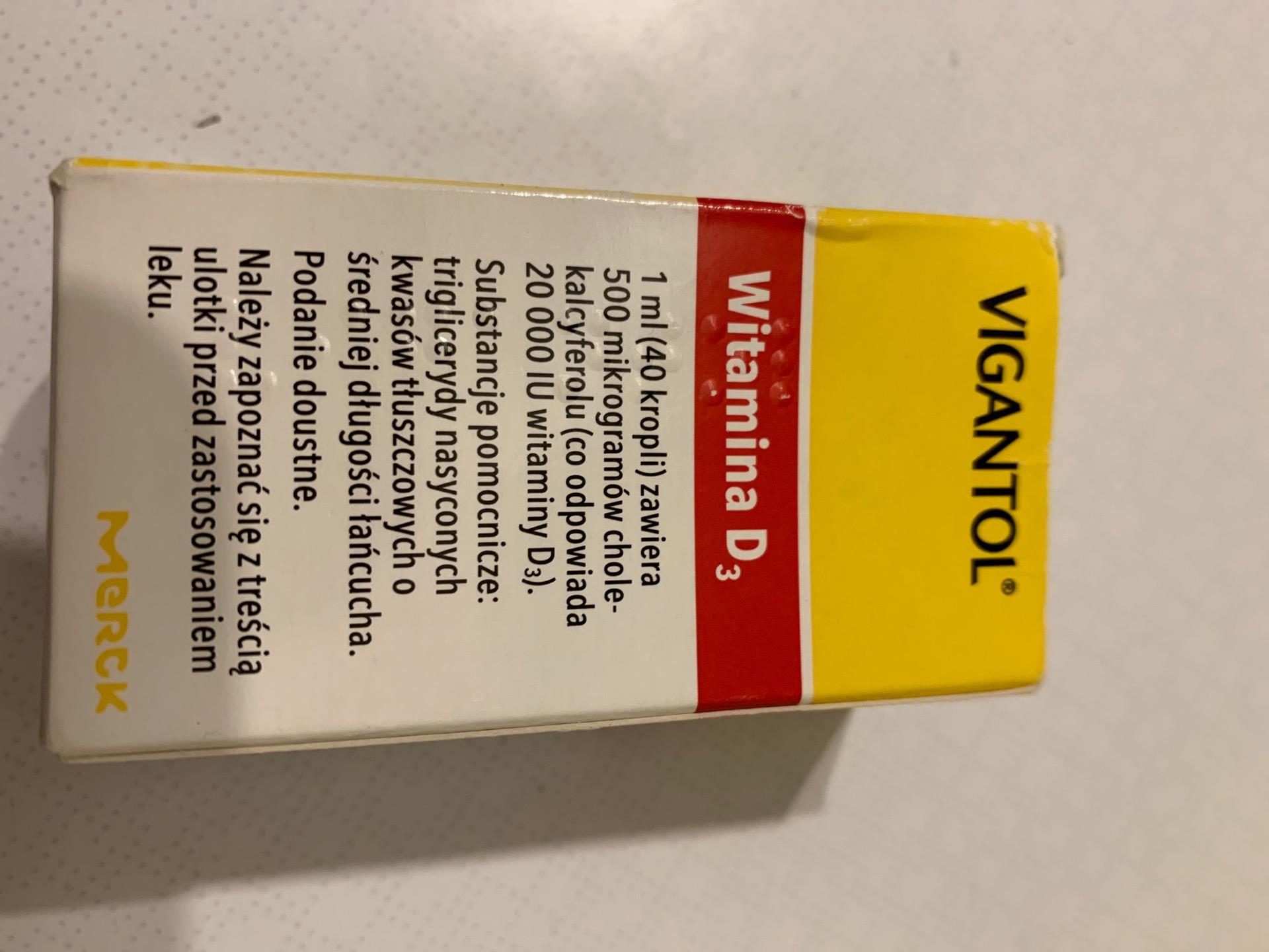 Vigantol 20 000IU, krople doustne 10ml - Opinie i ceny na Ceneo.pl