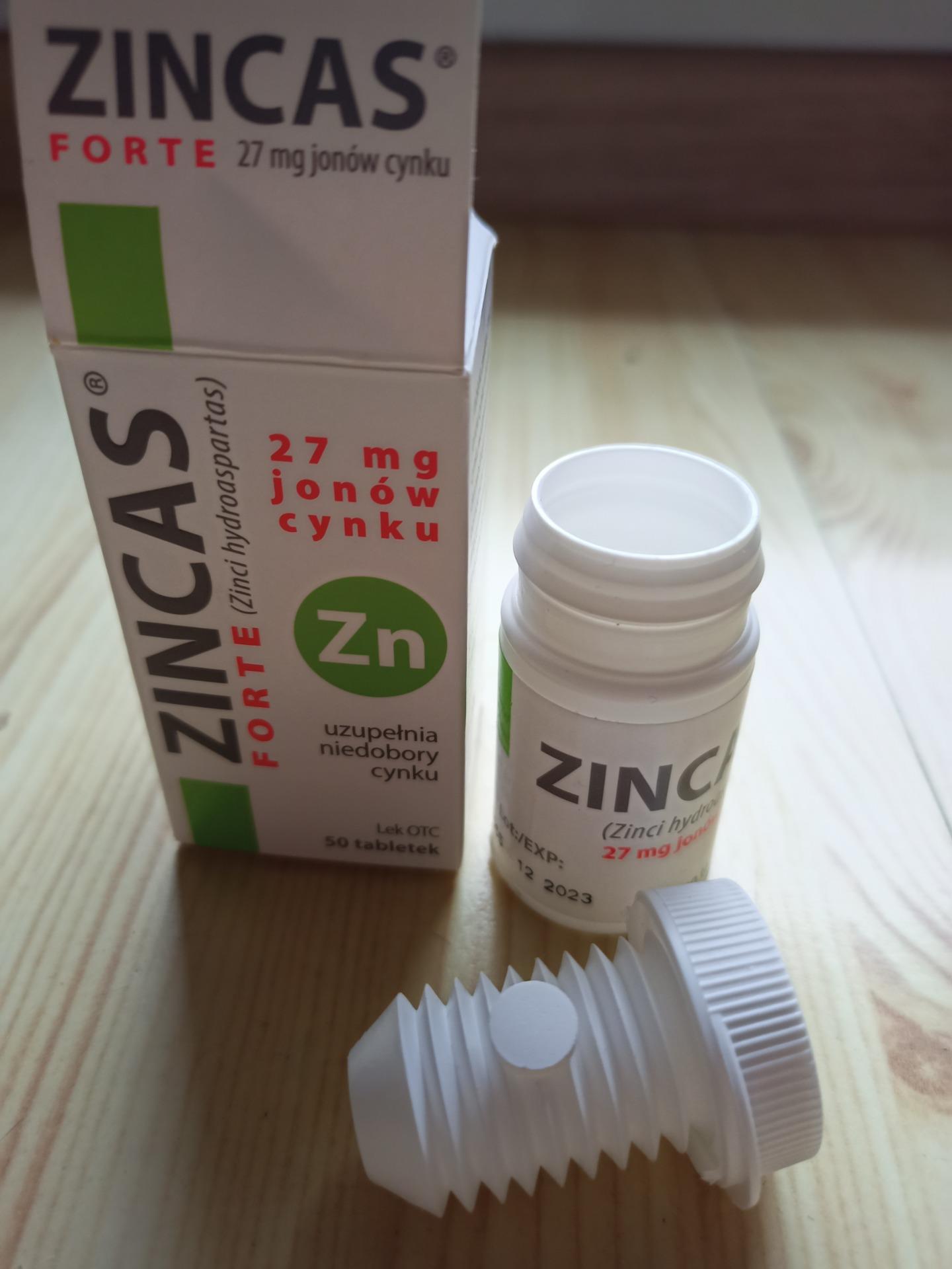 Zincas Forte 27mg 50tabl. - Opinie i ceny na Ceneo.pl