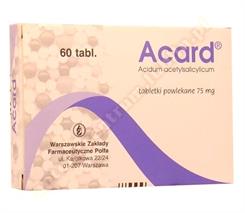 Acard 75 mg x 60 tabl. - Opinie i ceny na Ceneo.pl