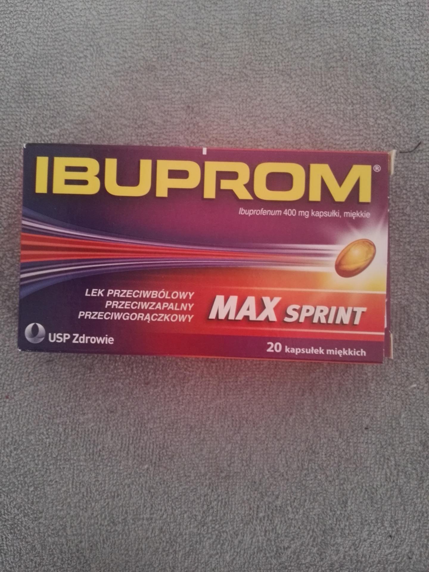 Leki przeciwbólowe IBUPROM MAX SPRINT 20 kaps. - Opinie i ceny na Ceneo.pl