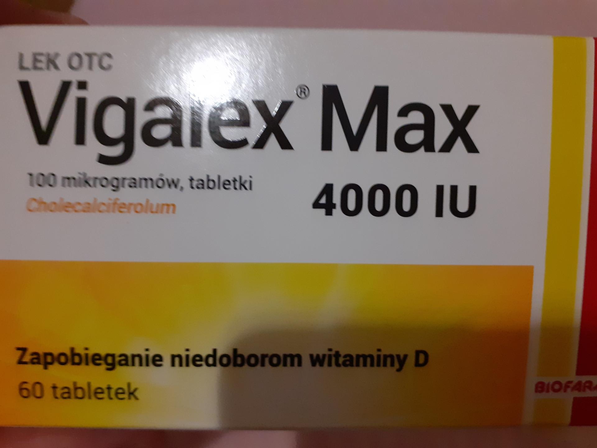 Vigalex Max 4000Iu 60tabl. - Opinie i ceny na Ceneo.pl