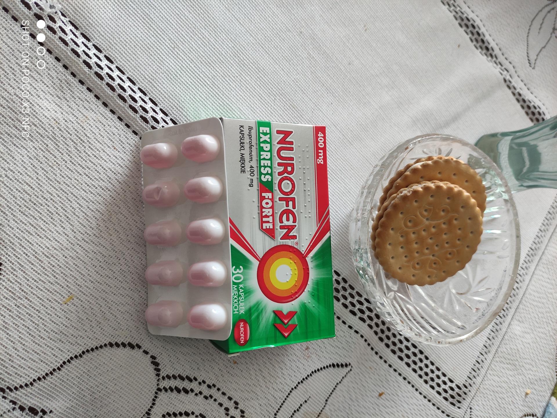 Leki przeciwbólowe Nurofen Express Forte ibuprofen 400mg 30 kapsułek ...