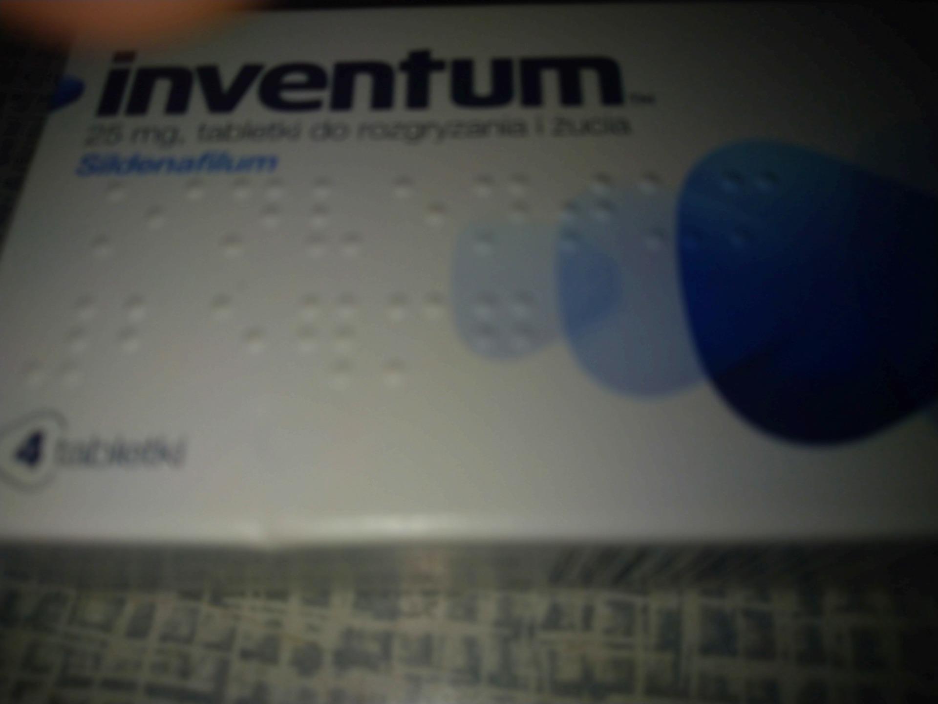 Inventum 25mg 4tabl. - Opinie i ceny na Ceneo.pl