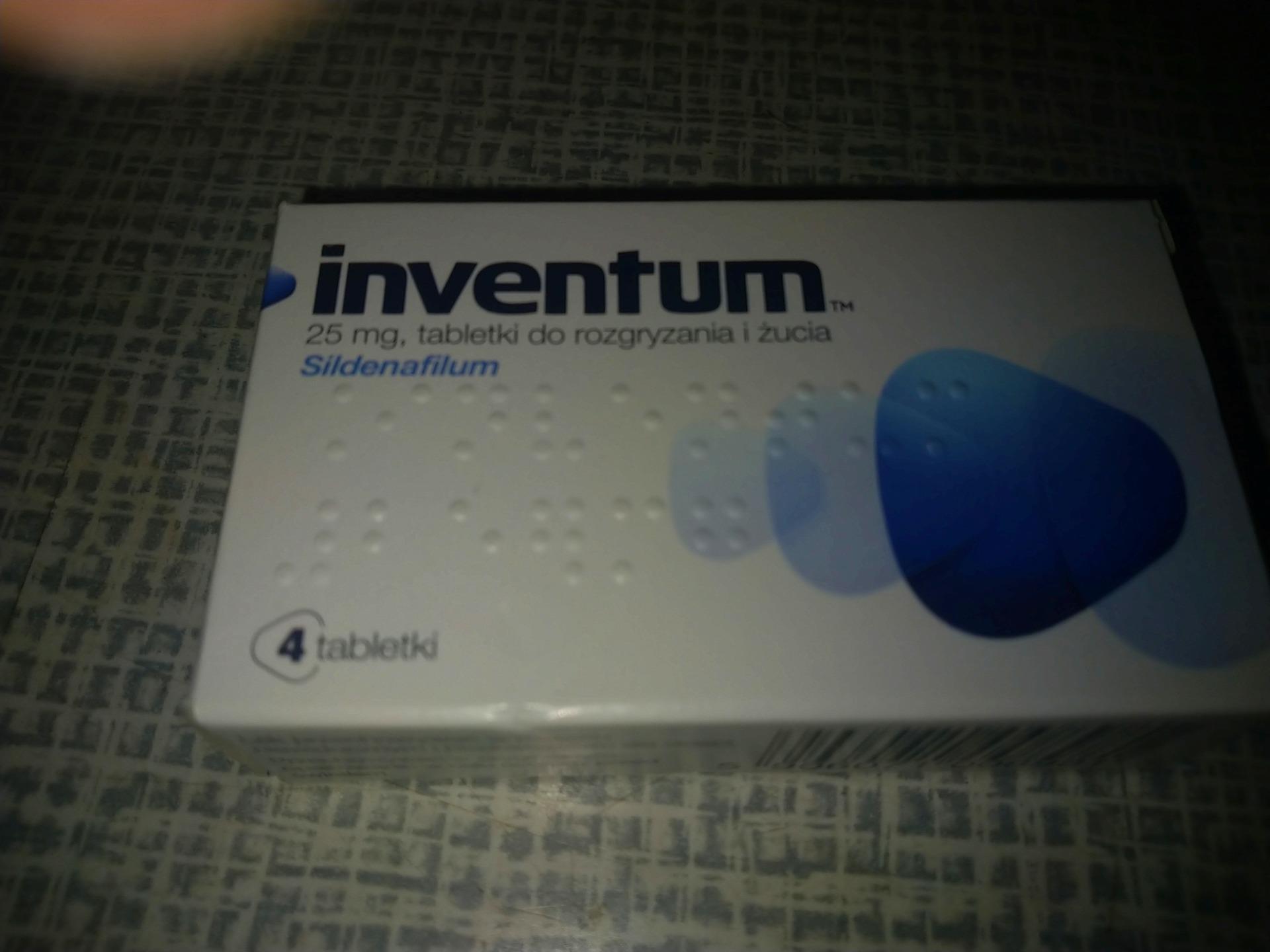 Inventum 25mg 4tabl. - Opinie i ceny na Ceneo.pl