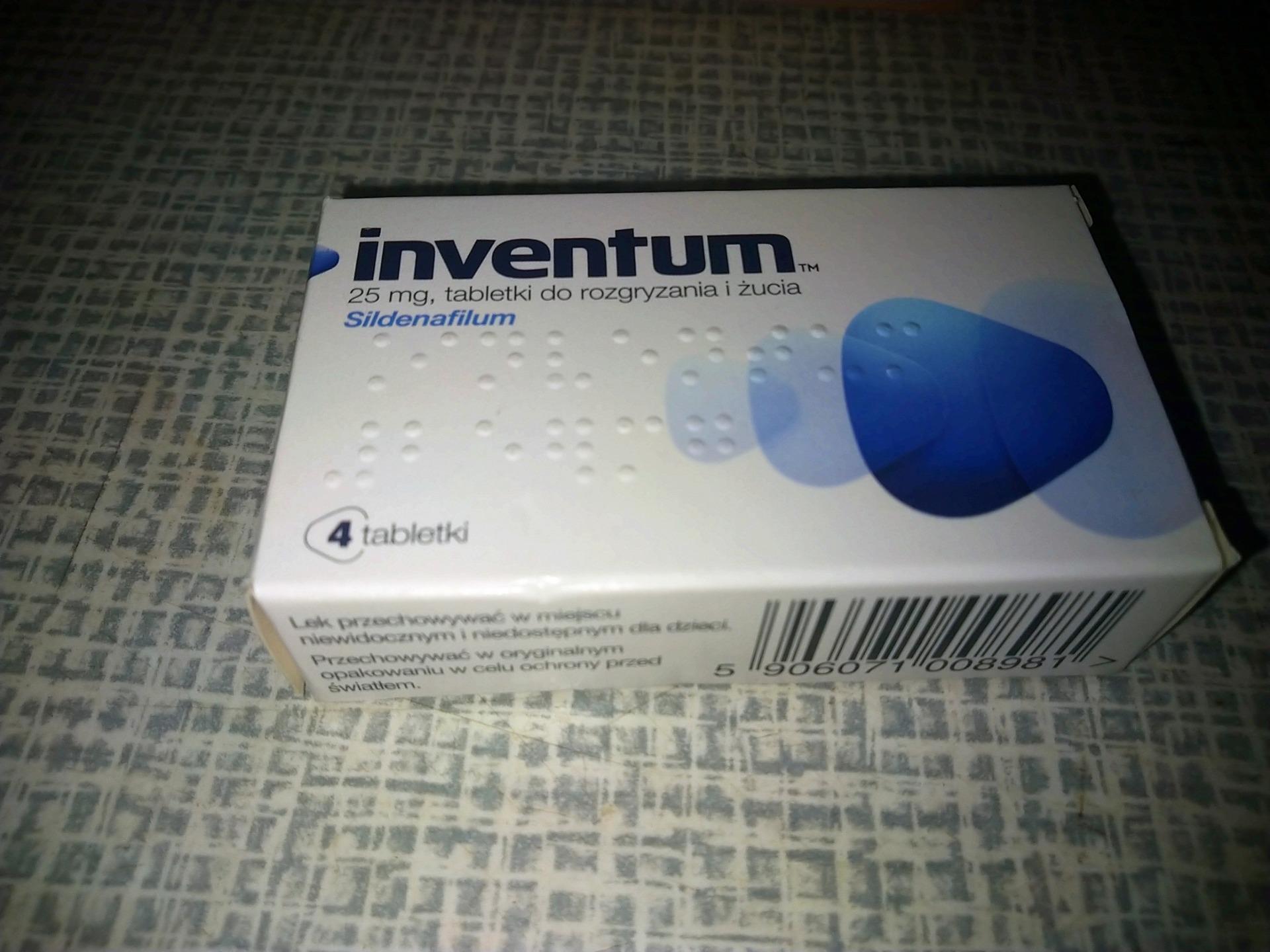 Inventum 25mg 4tabl. - Opinie i ceny na Ceneo.pl