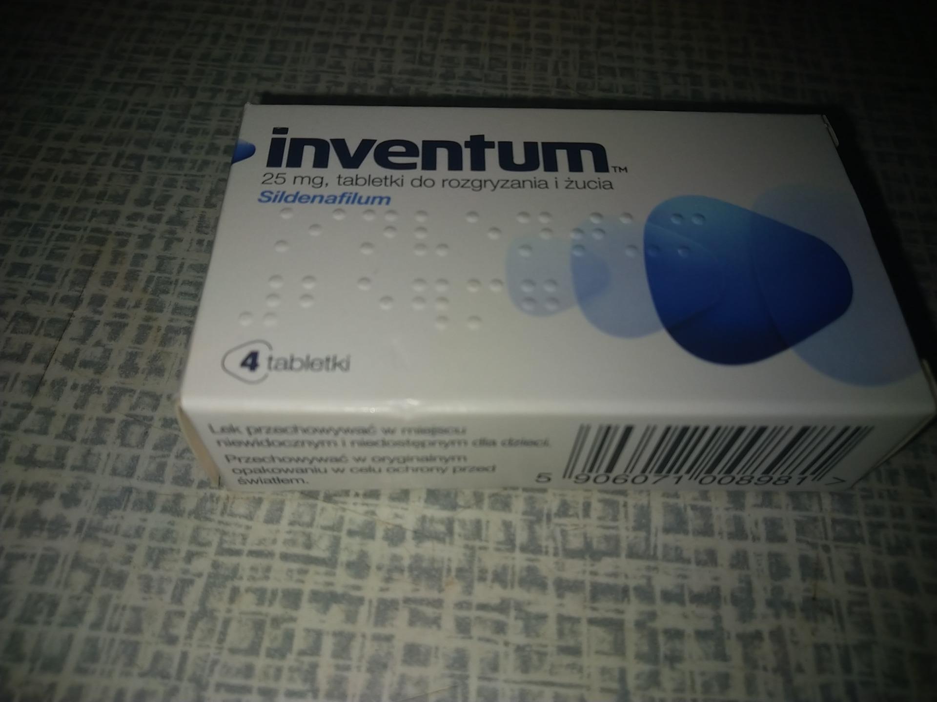 Inventum 25mg 4tabl. - Opinie i ceny na Ceneo.pl