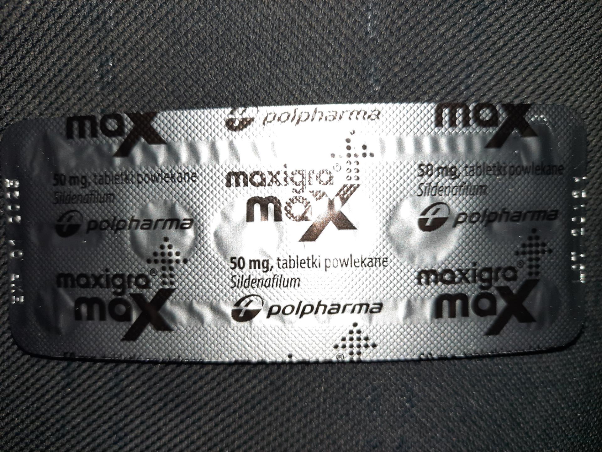 Maxigra Max 50 mg x 4 tabl - Opinie i ceny na Ceneo.pl