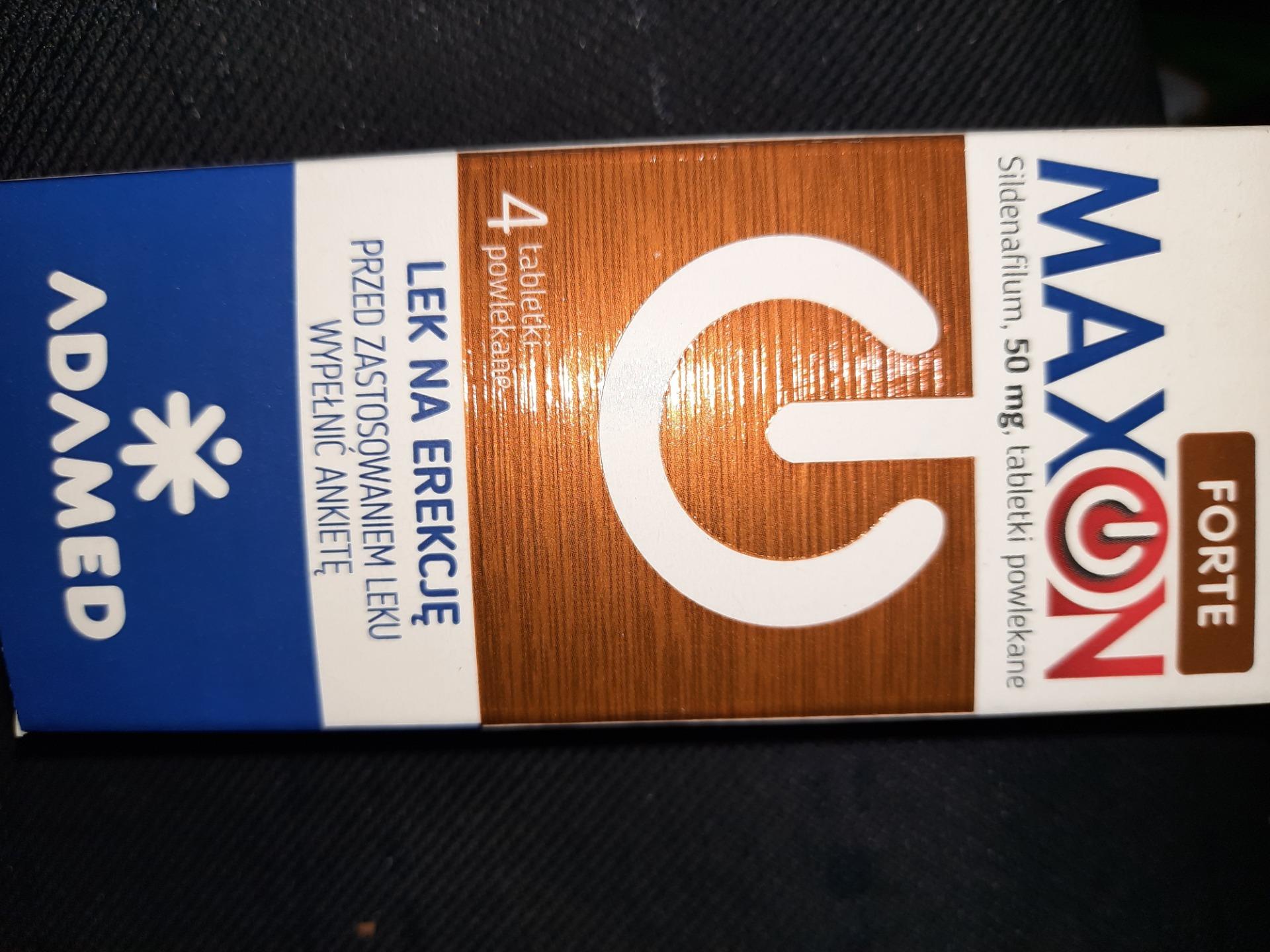 Maxon Forte 50mg 4tabl. - Opinie i ceny na Ceneo.pl