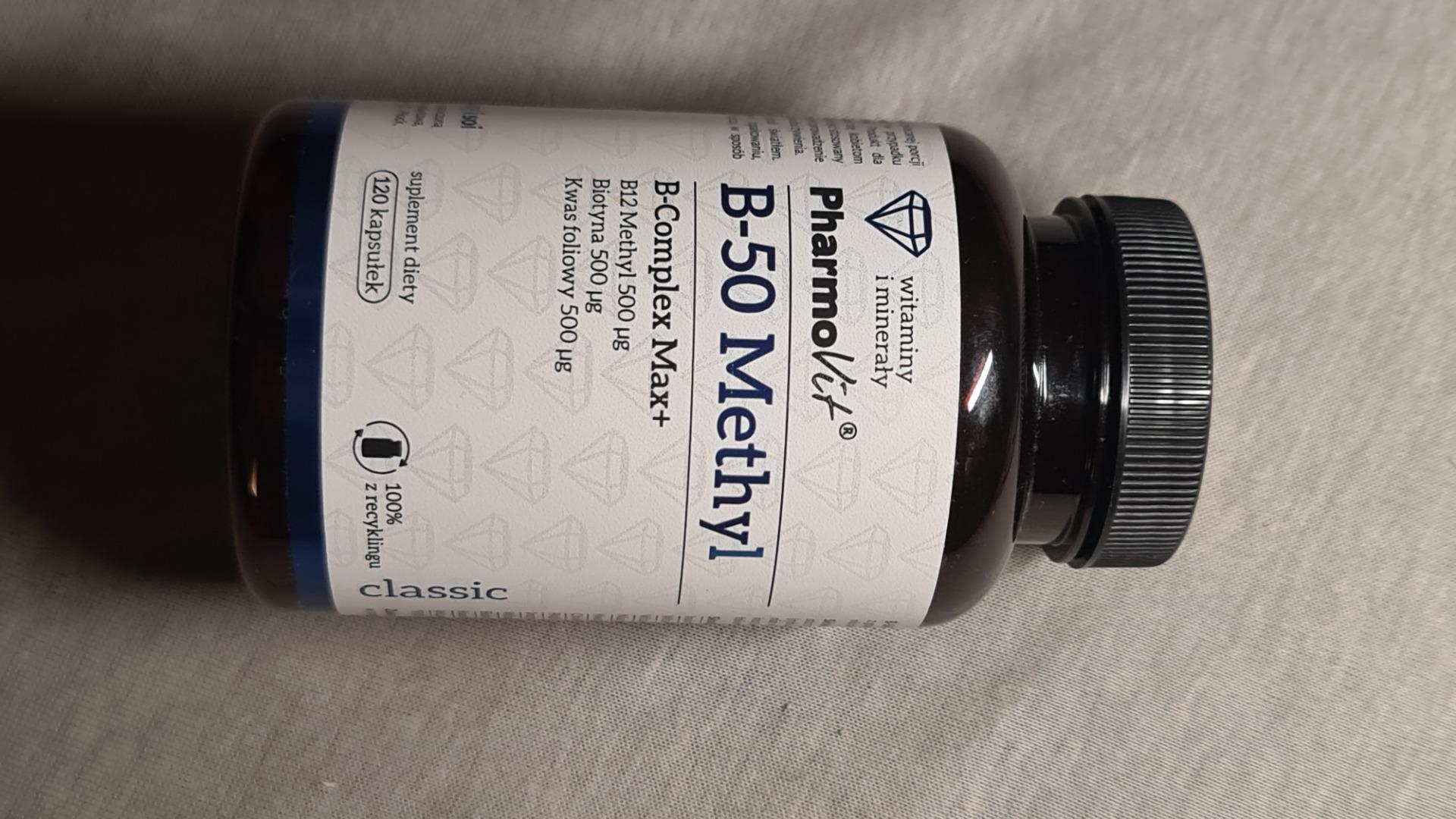 Pharmovit B 50 Methyl B Complex Max+ 120 Caps - Opinie i ceny na Ceneo.pl