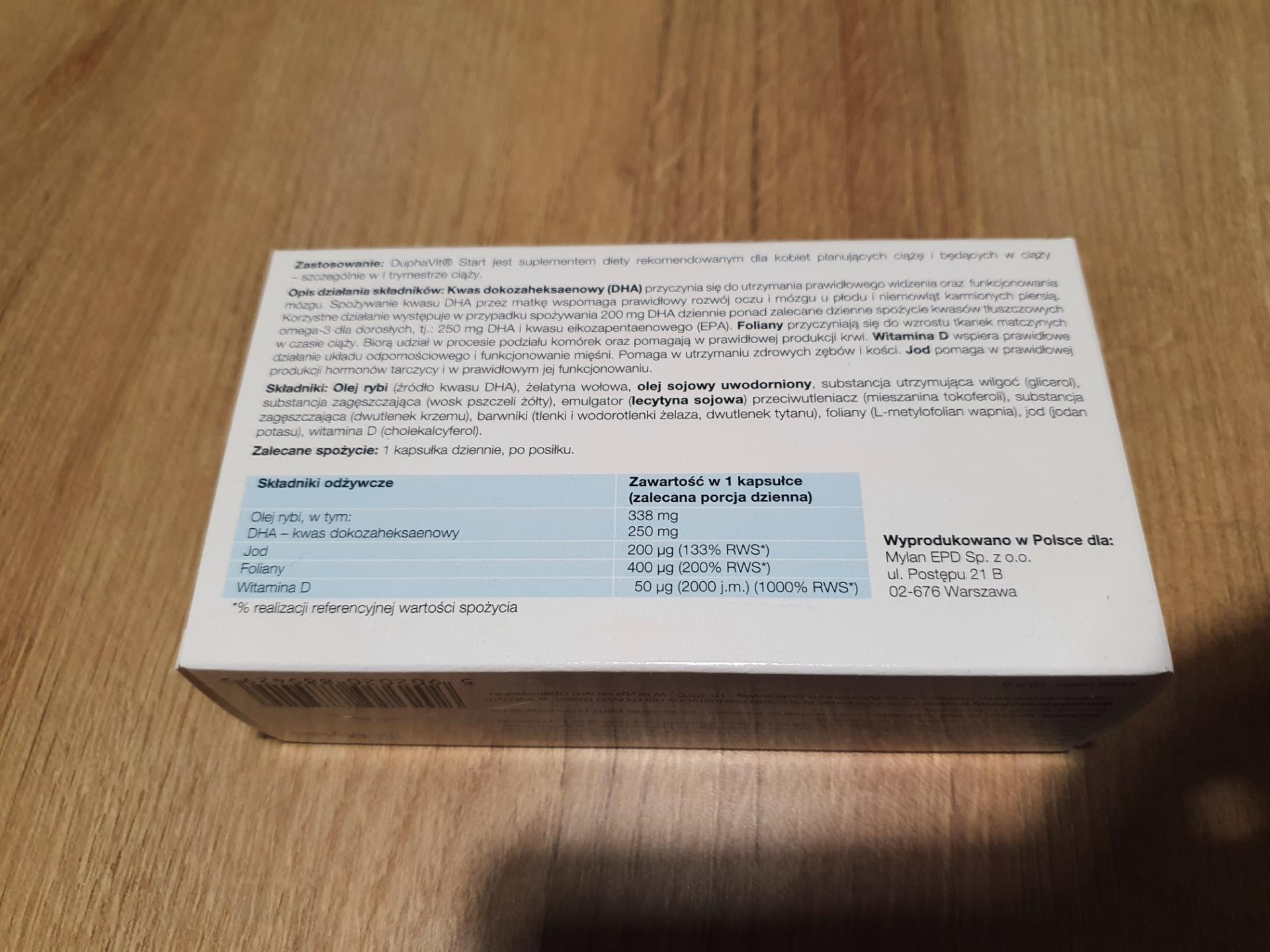 DuphaVit Start x 30 kaps - Opinie i ceny na Ceneo.pl