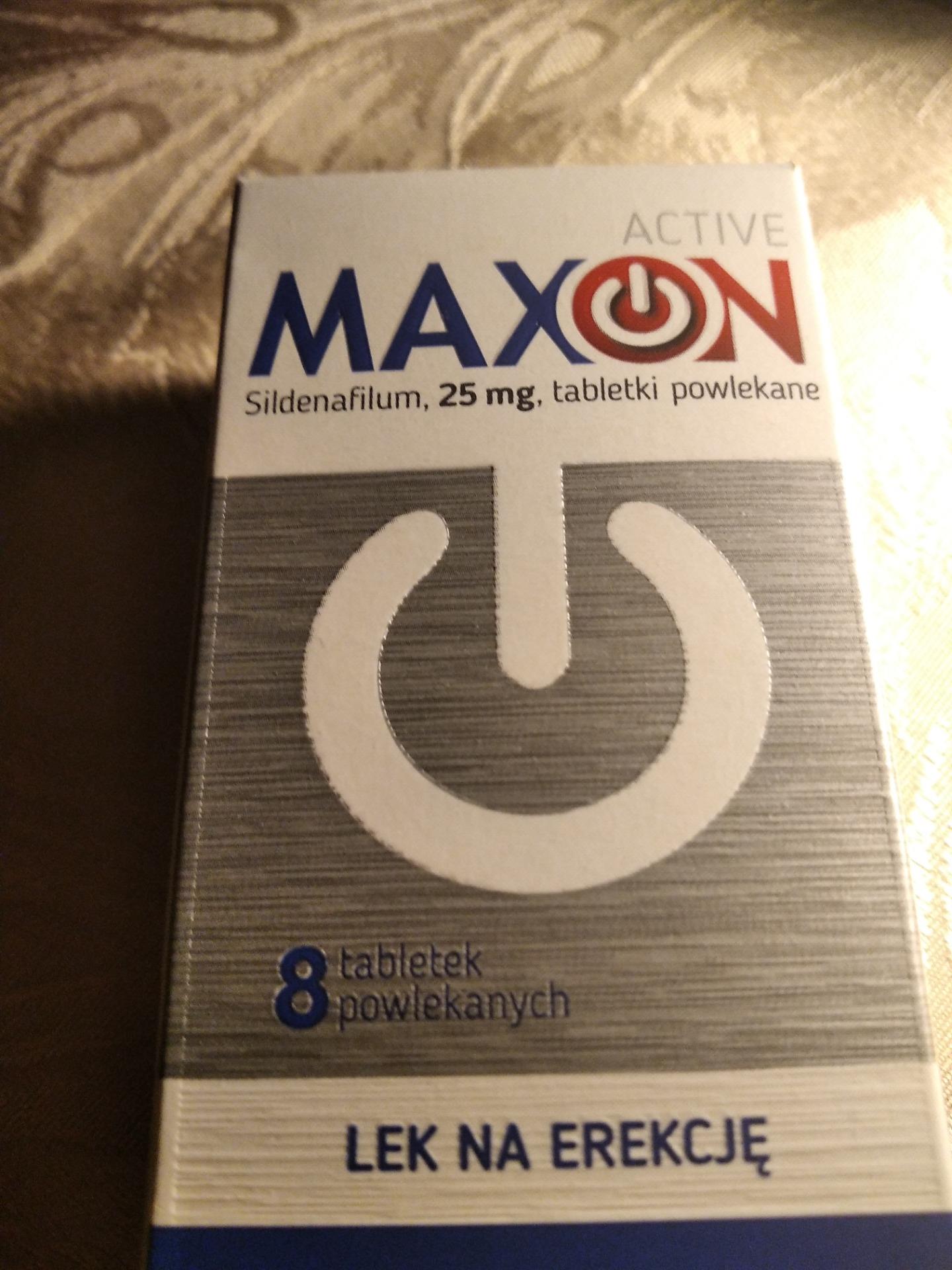 Maxon Active 25mg 8tabl. - Opinie i ceny na Ceneo.pl