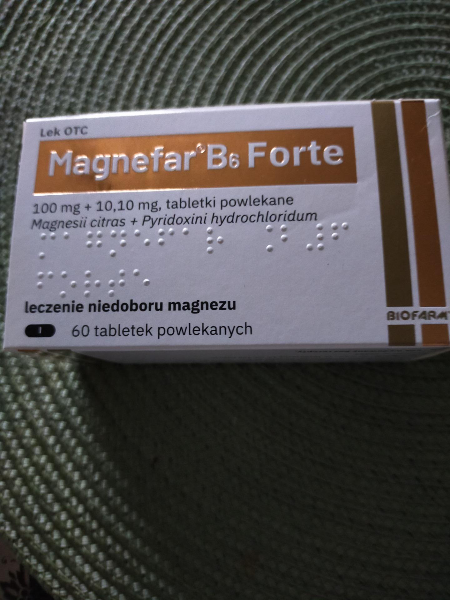 Magnefar B6 Forte 60tabl. - Opinie i ceny na Ceneo.pl
