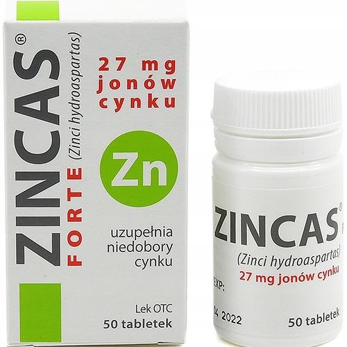 Zincas Forte 27Mg 50 Tabl - Opinie i ceny na Ceneo.pl