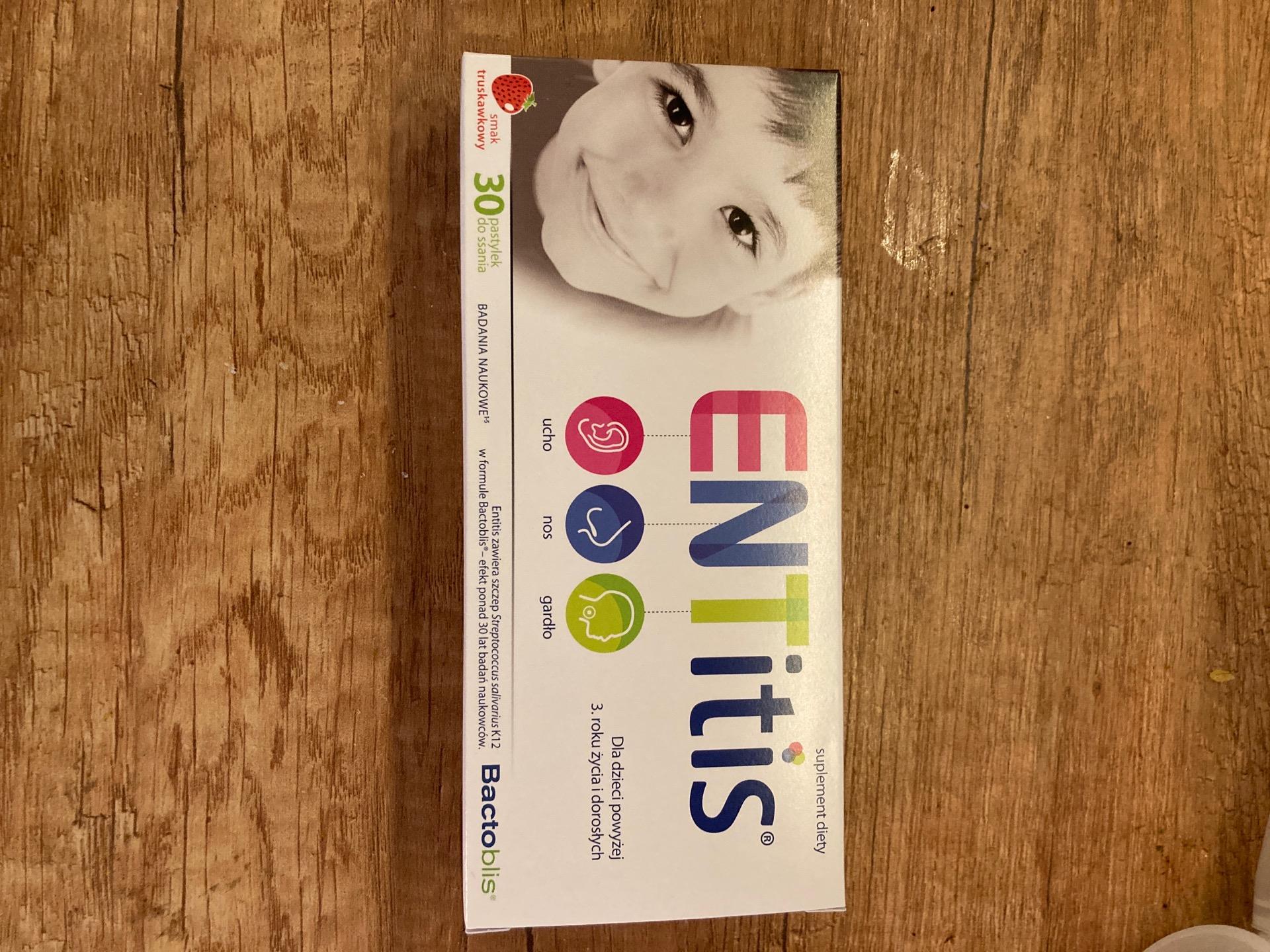 ENTitis Smak truskawkowy 3 x 30 past - Opinie i ceny na Ceneo.pl