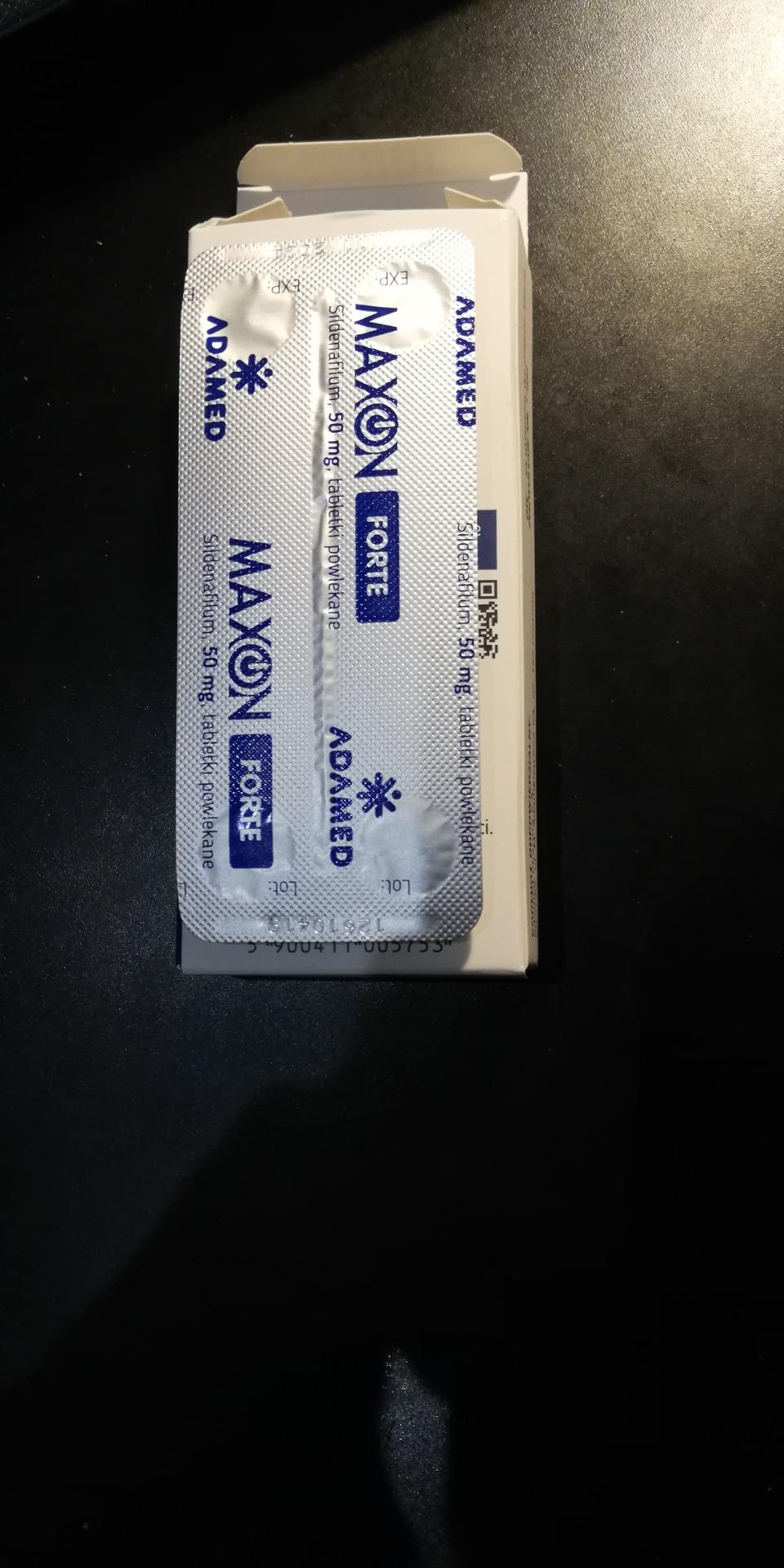 Maxon Forte 50mg 4tabl. - Opinie i ceny na Ceneo.pl