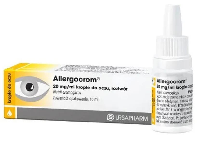 Allergocrom Krople Do Oczu 20mg/1ml 10ml - Opinie i ceny na Ceneo.pl