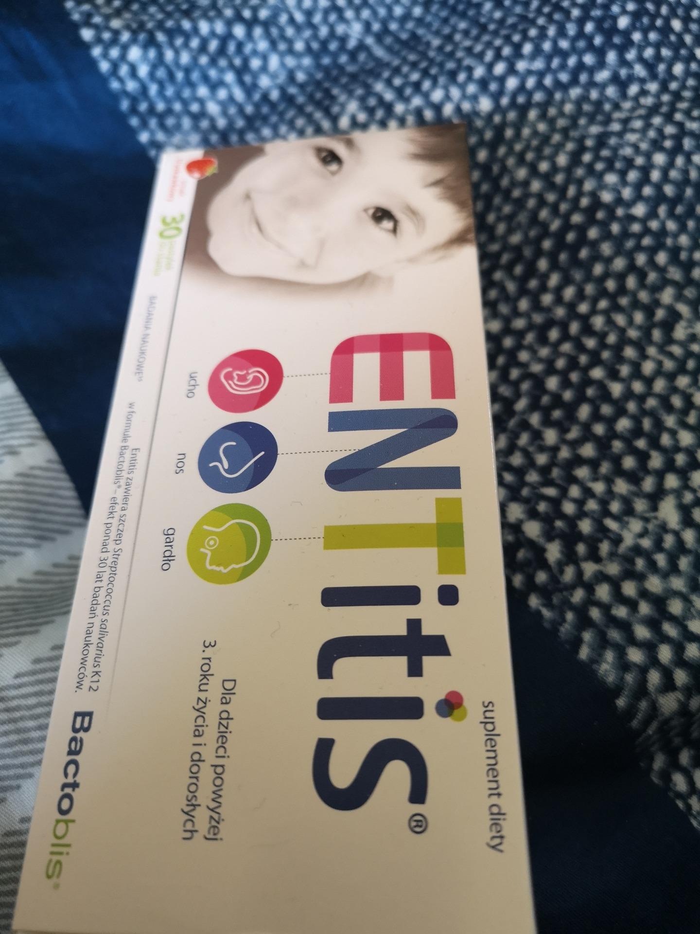 ENTitis pastylki do ssania smak truskawkowy, 30 tabl. - opinie ...