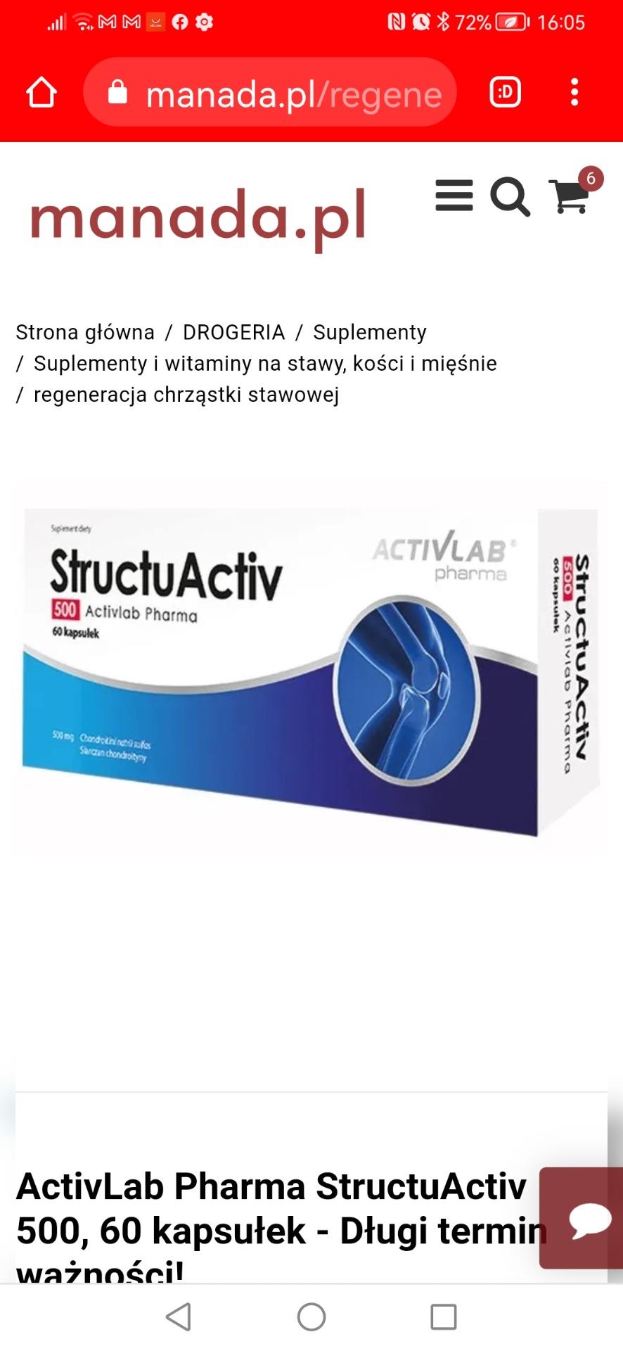 Activlab Pharma StructuActiv 500 60 Kaps. - Opinie i ceny na Ceneo.pl