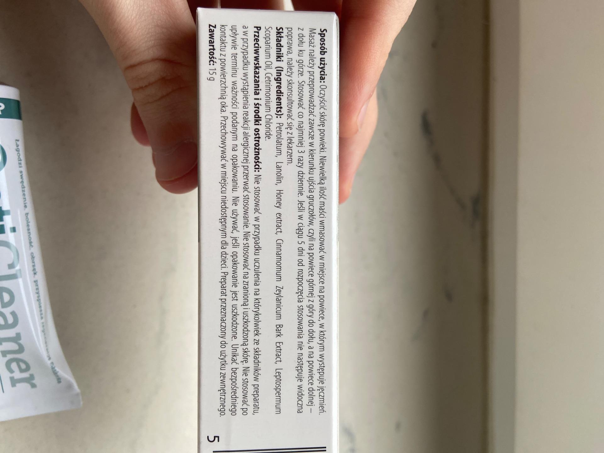 OPTICLEANER Maść 15g - Opinie i ceny na Ceneo.pl