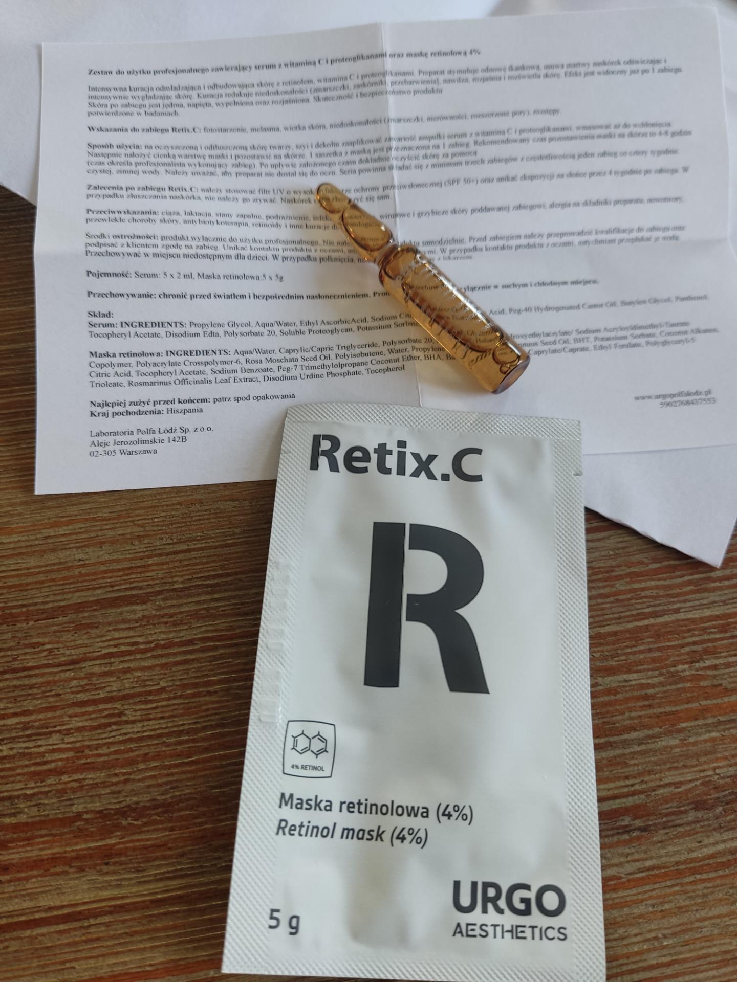 Xylogic Retix.C retinol 4% 1 x 2ml serum i 1 x 5g maska Professional ...