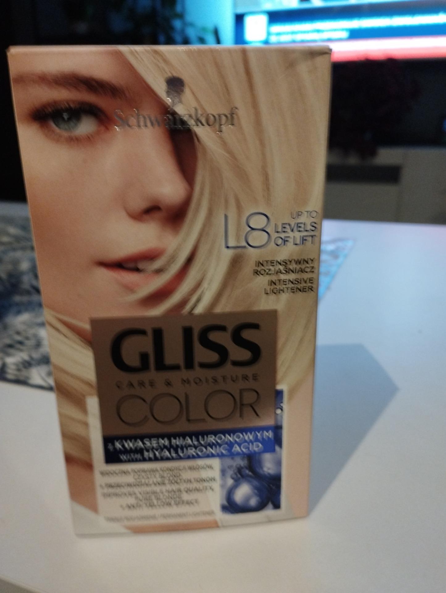Schwarzkopf Gliss Color Krem Koloryzujący Nr L8 Intensywny Rozjaśniacz ...