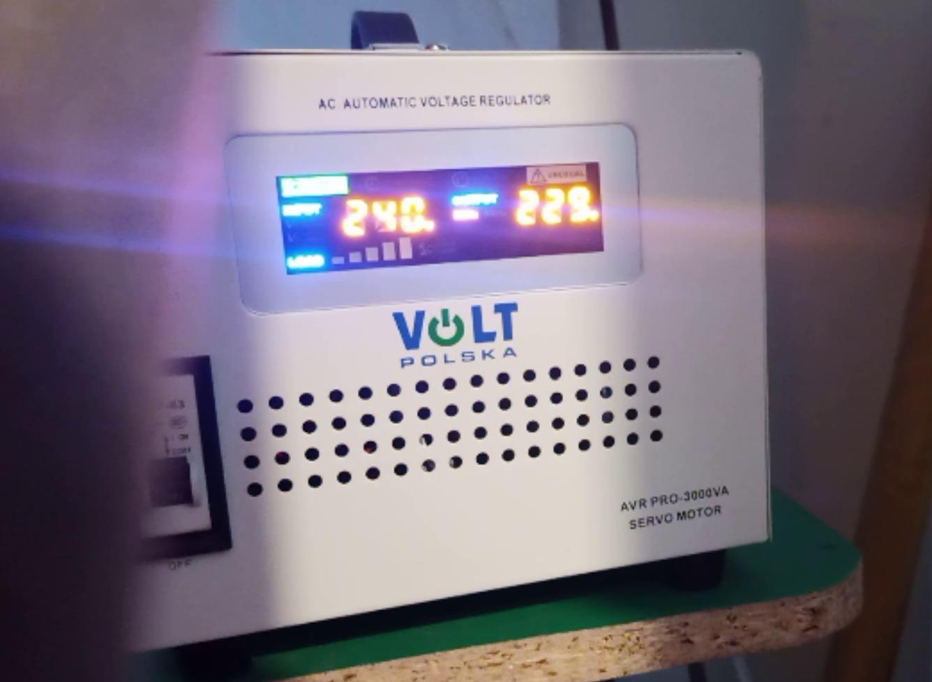 Przetwornica napięcia Volt Polska Avr Pro 3000 Va Do Agregat Servo 3% ...
