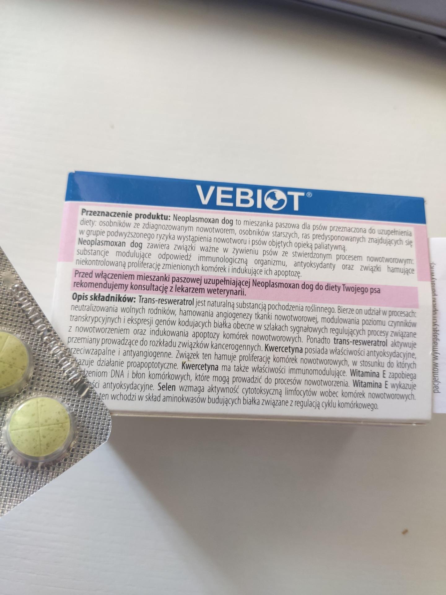 Vebiot Neoplasmoxan Dog 60 Tabl. - Ceny i opinie - Ceneo.pl