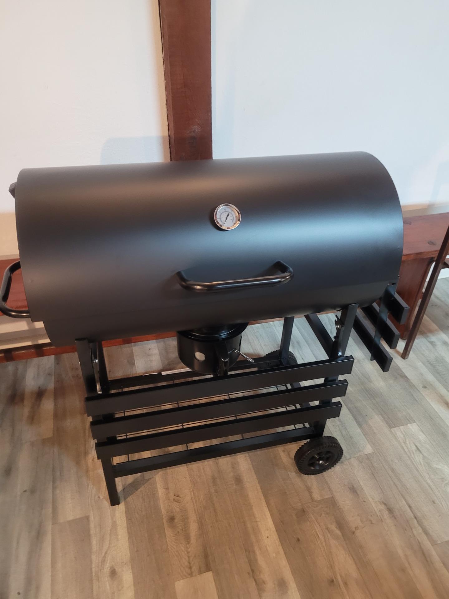 Grill Węglowy Activa Mastercook Beczka Ruszt Żeliwny 71x35cm 11260 ...