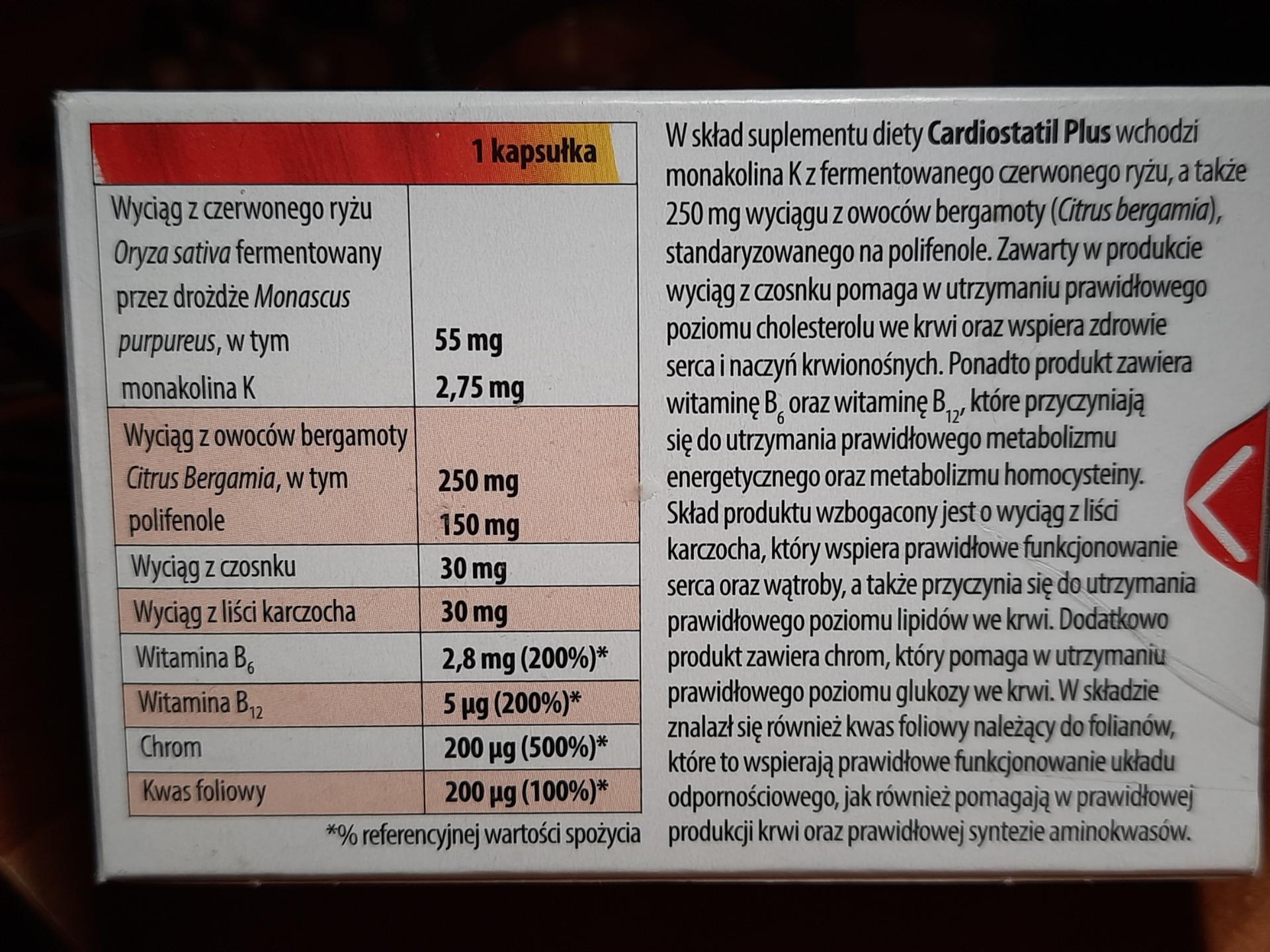 Aflofarm Cardiostatil Plus 30kaps. - Opinie i ceny na Ceneo.pl