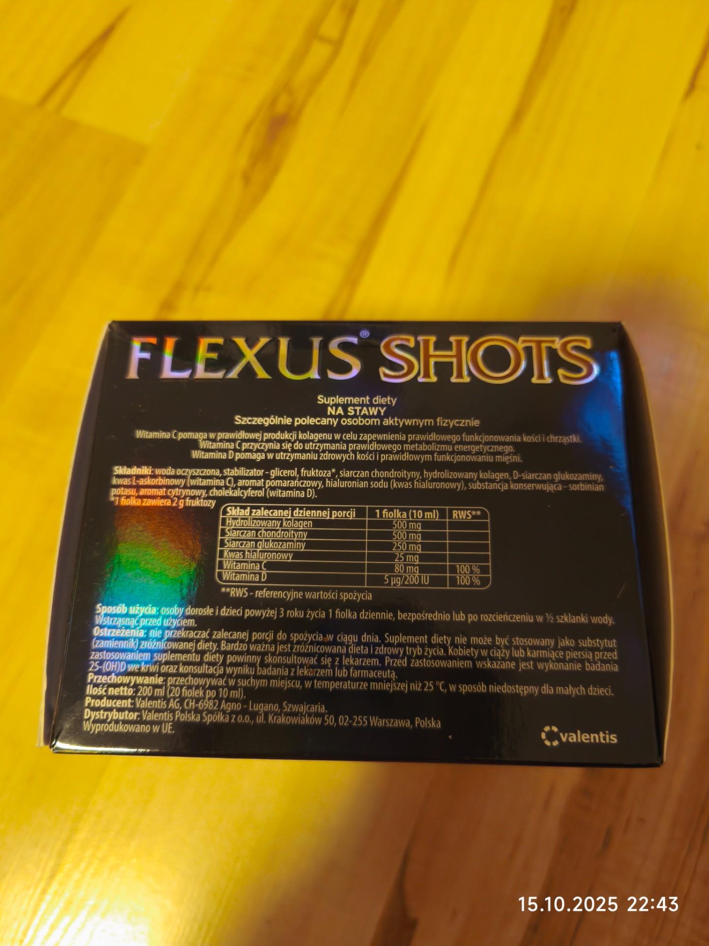 Flexus Shots 20x10ml - Opinie i ceny na Ceneo.pl