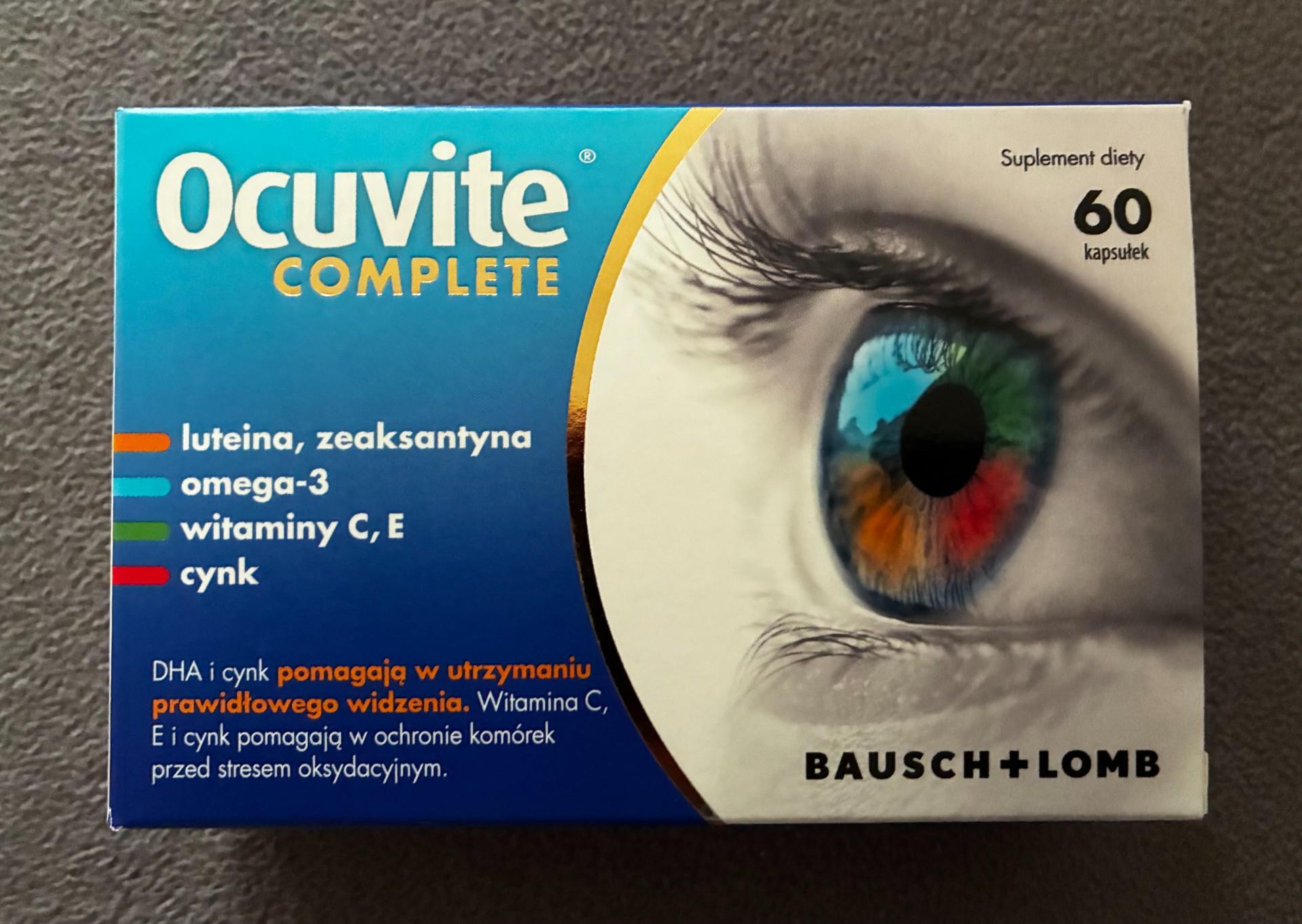 Ocuvite Complete 60 kaps - Opinie i ceny na Ceneo.pl